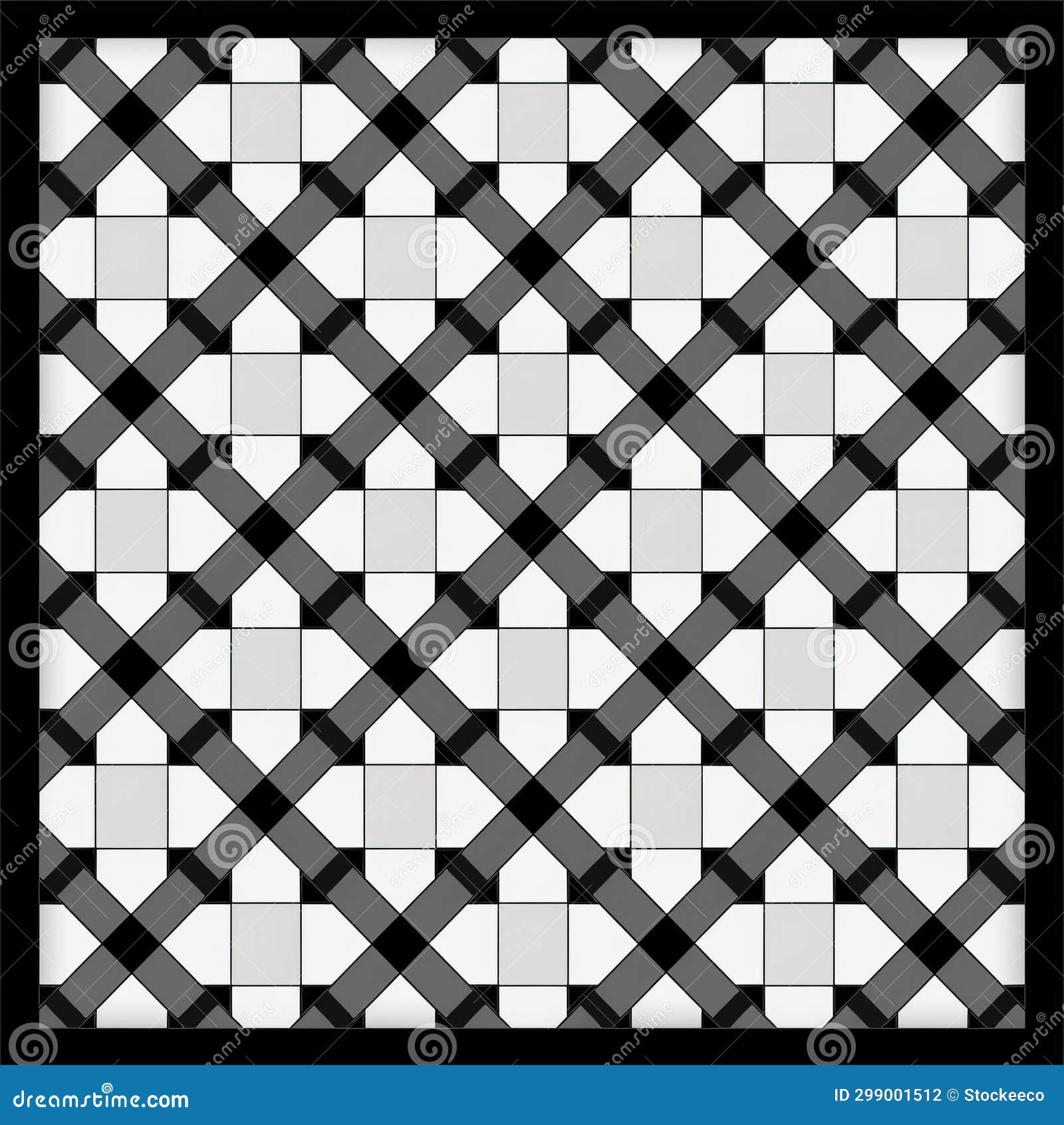 Black and White Square Tile Pattern with Glasgow Style and Neogeo ... Black and White Square Tile Pattern with Glasgow Style and Neogeo ...