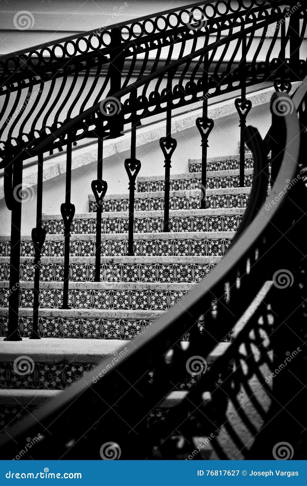 Black and White Stairway Abstract Pattern Stock Image - Image of ...