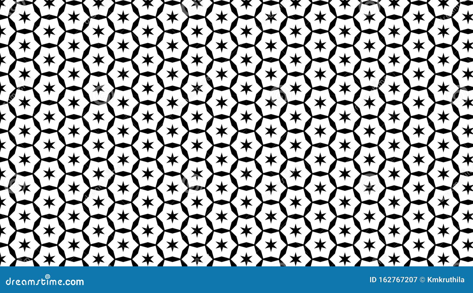 Black and White Star Pattern Background Illustration Stock Vector ...