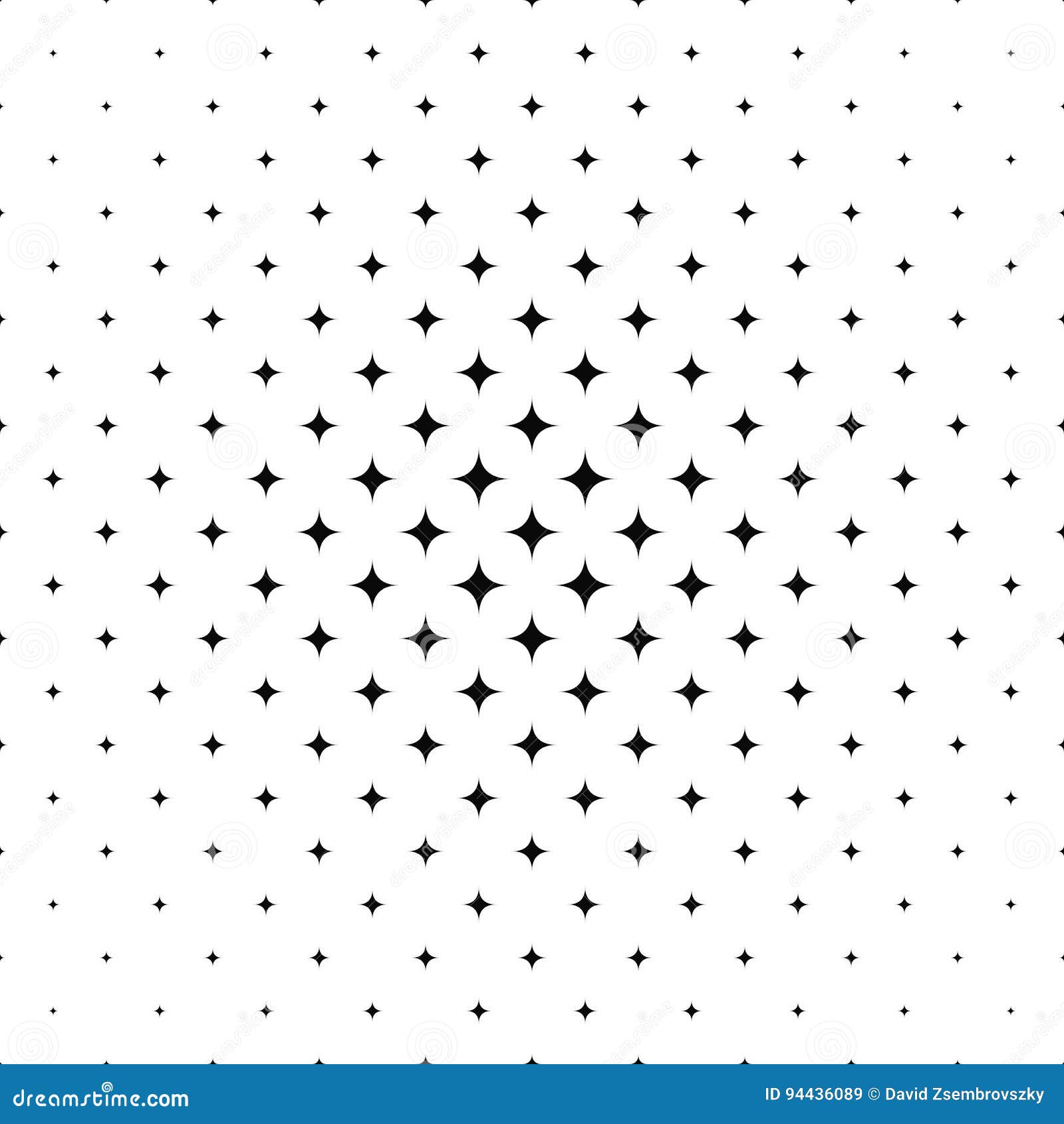 Black White Star Pattern Background - Vector Image Stock Vector ...