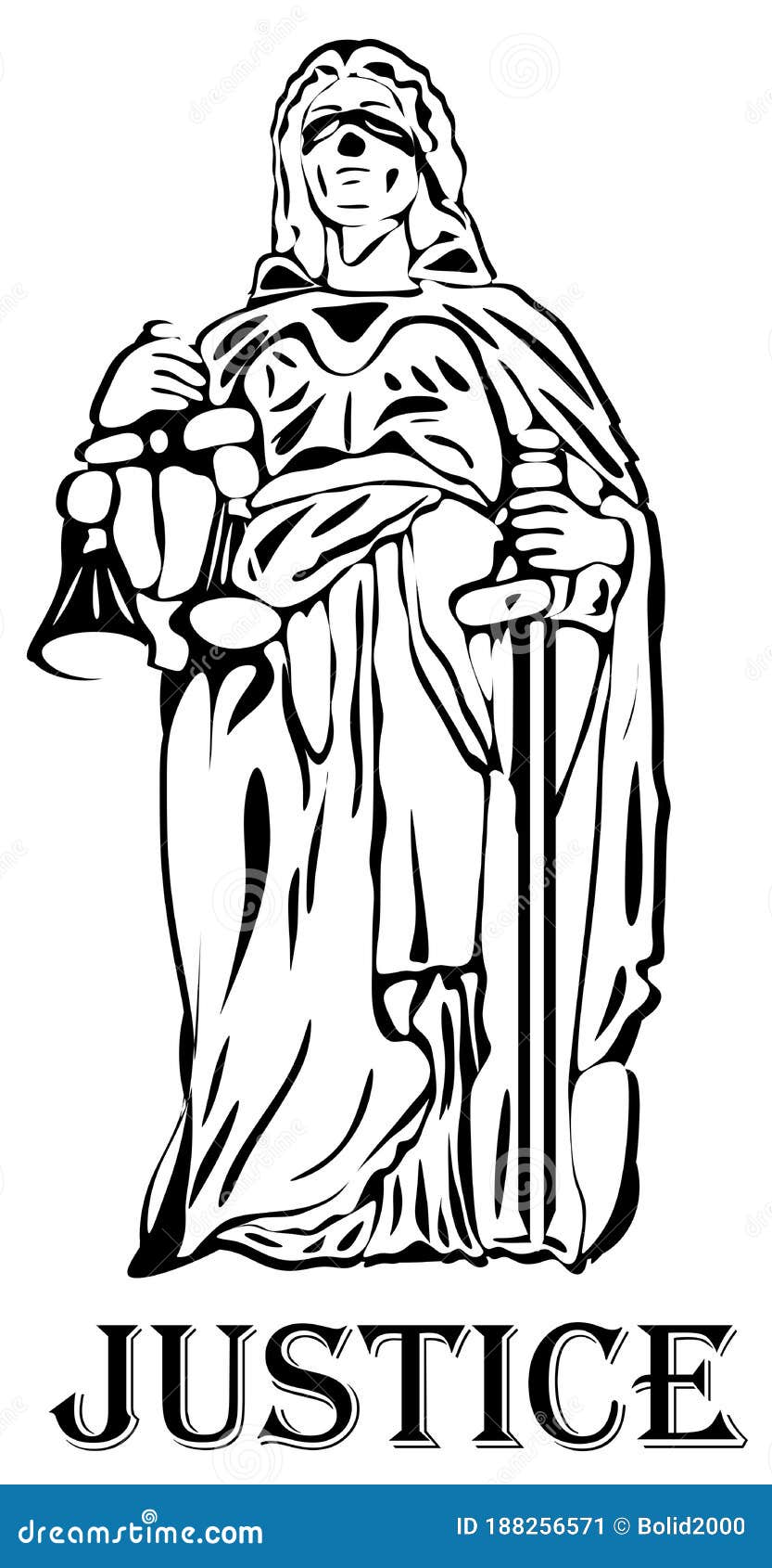 Themis Or Justice - Goddess Of Order And Law In Ancient Greece. Greek ...