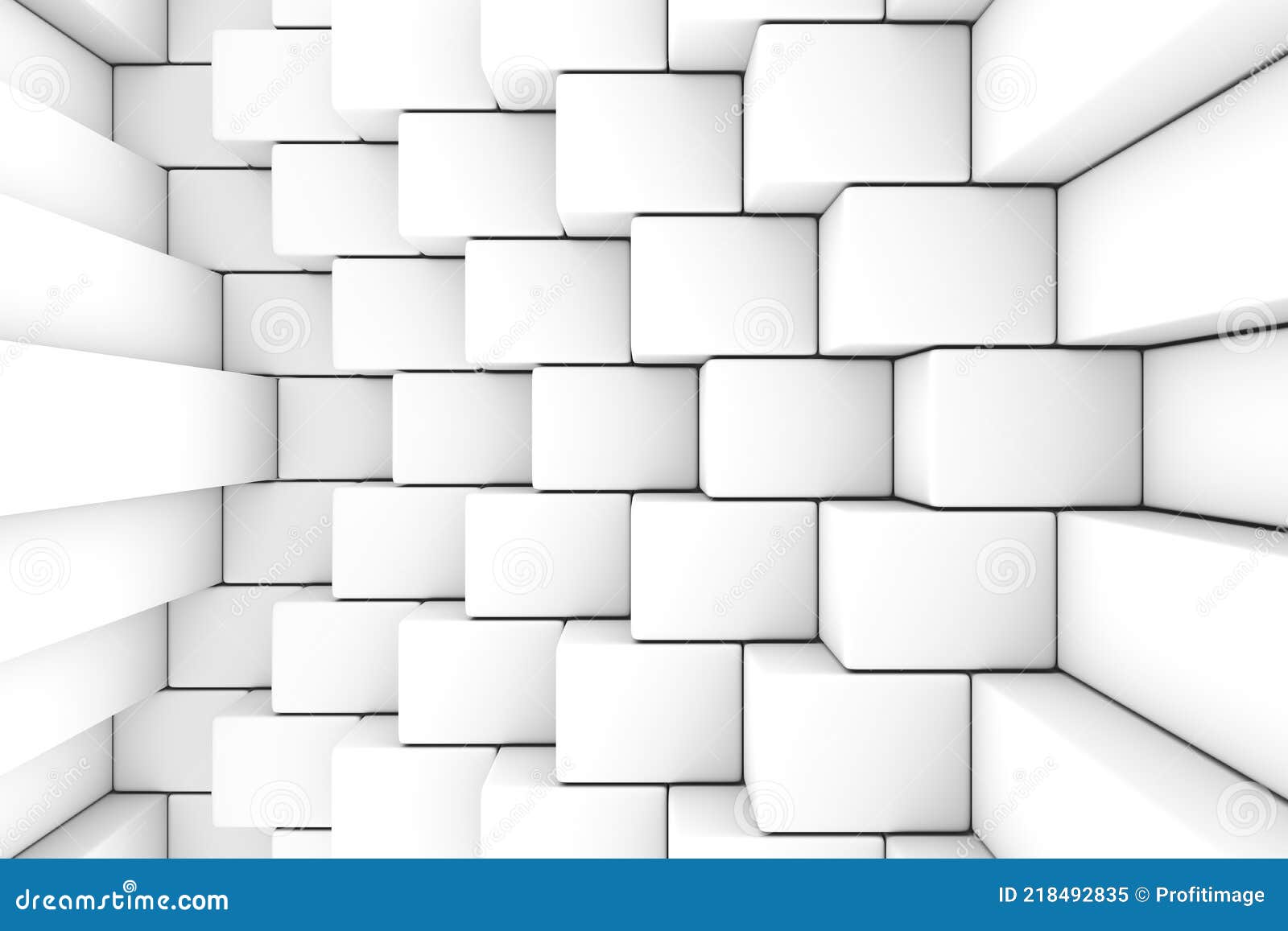 Black and White Steps Abstract Background 3D Stock Illustration ...