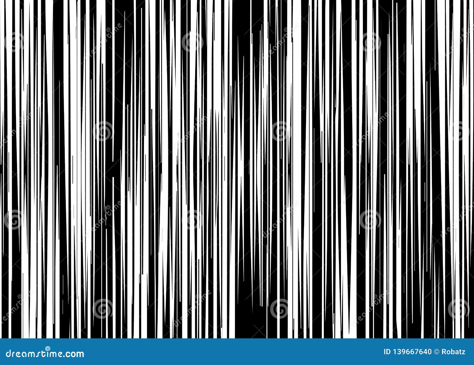 Black and White Straight Vertical Variable Width Stripes, Monochrome ...