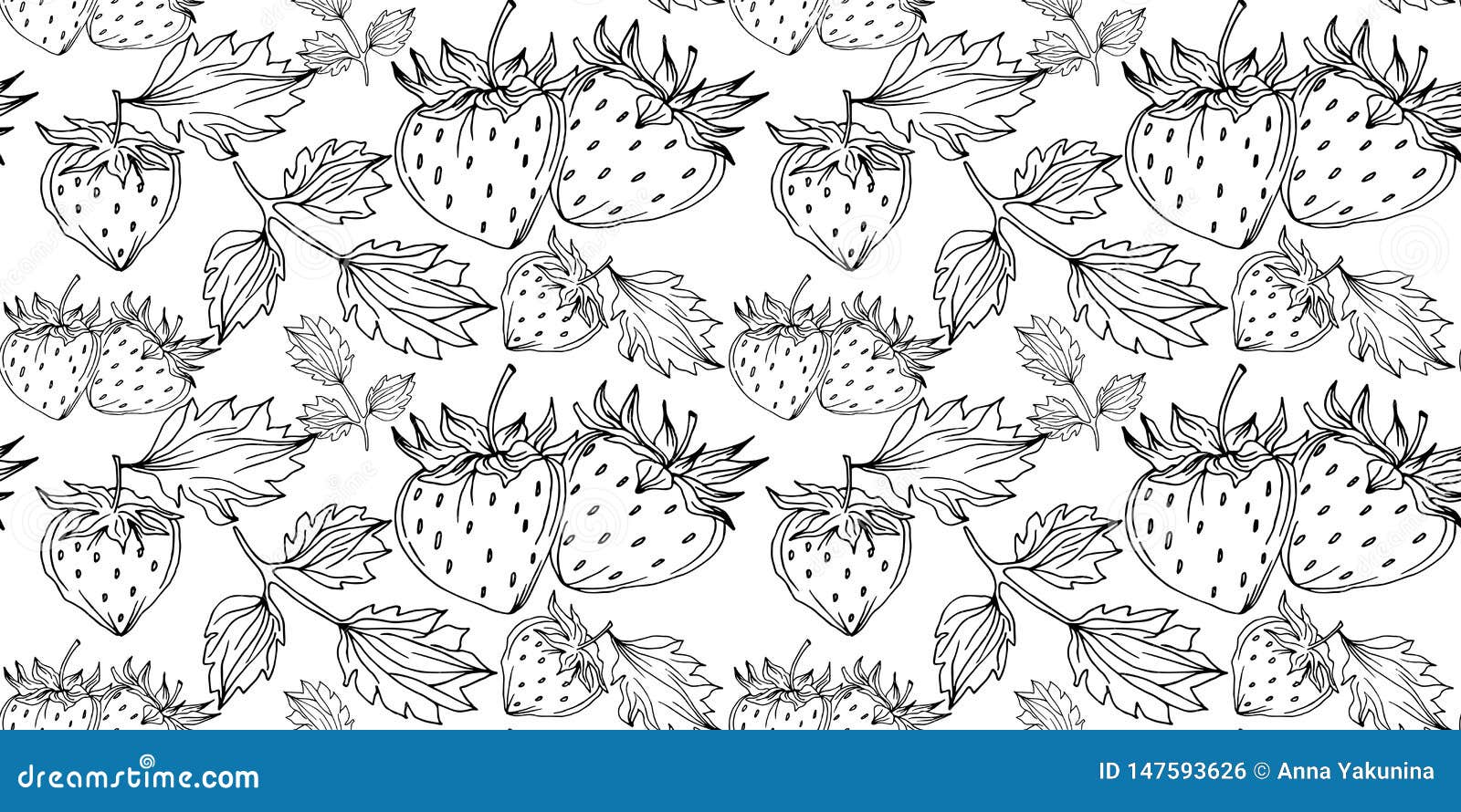 Black and White Strawberry Engraved Art Stock Vector - Illustration of ...