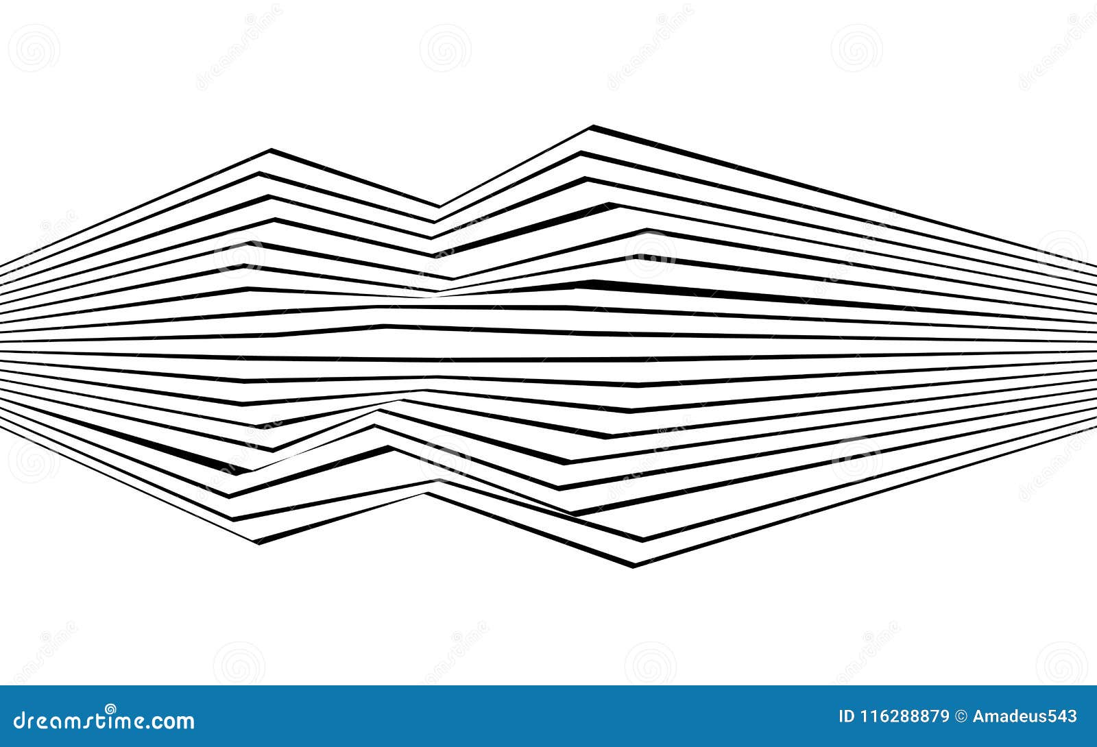 Black and White Stripe Line Abstract Graphic Optical Art Stock Vector ...