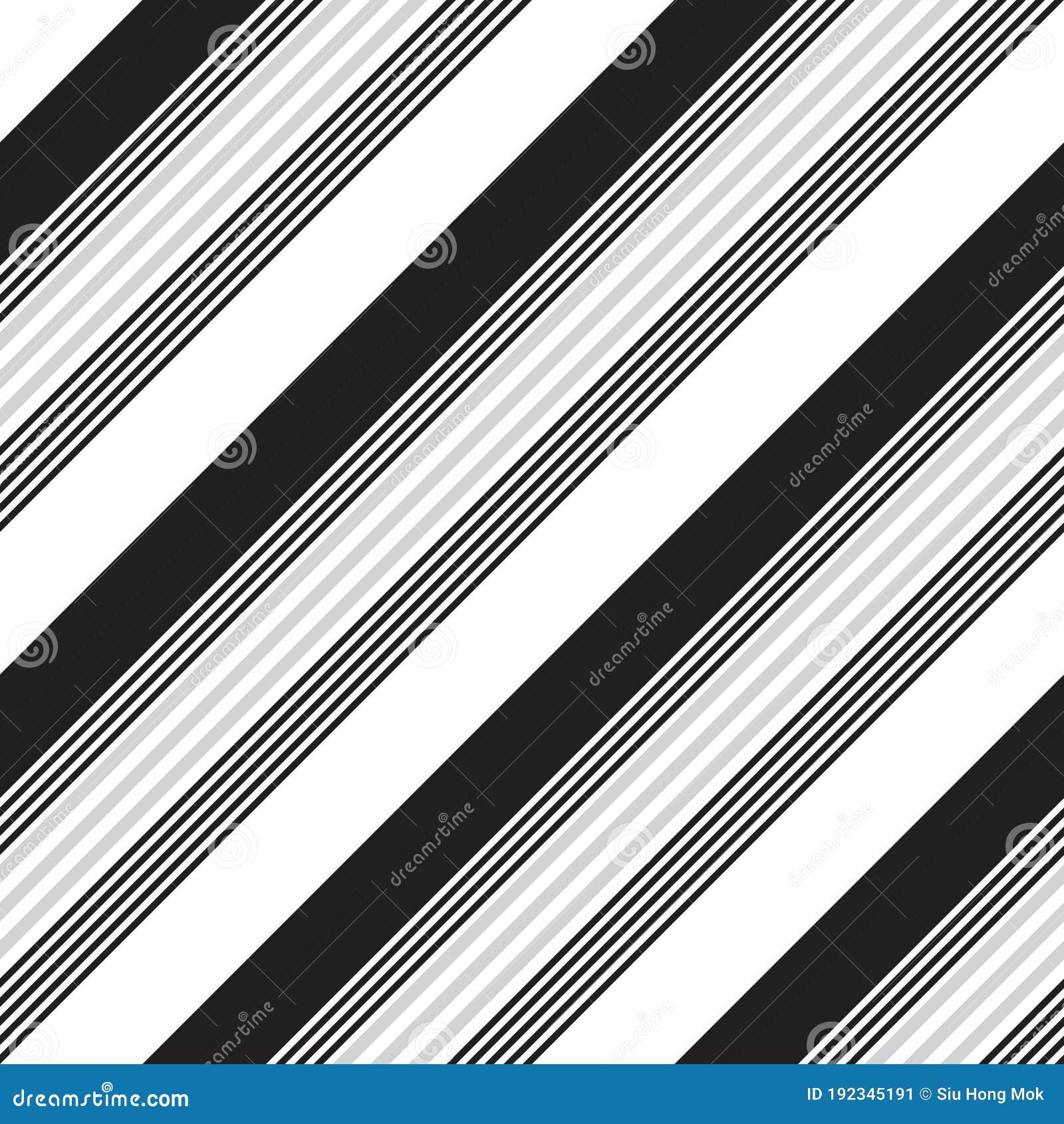 Black and White Stripe Seamless Pattern Background in Diagonal Style ...
