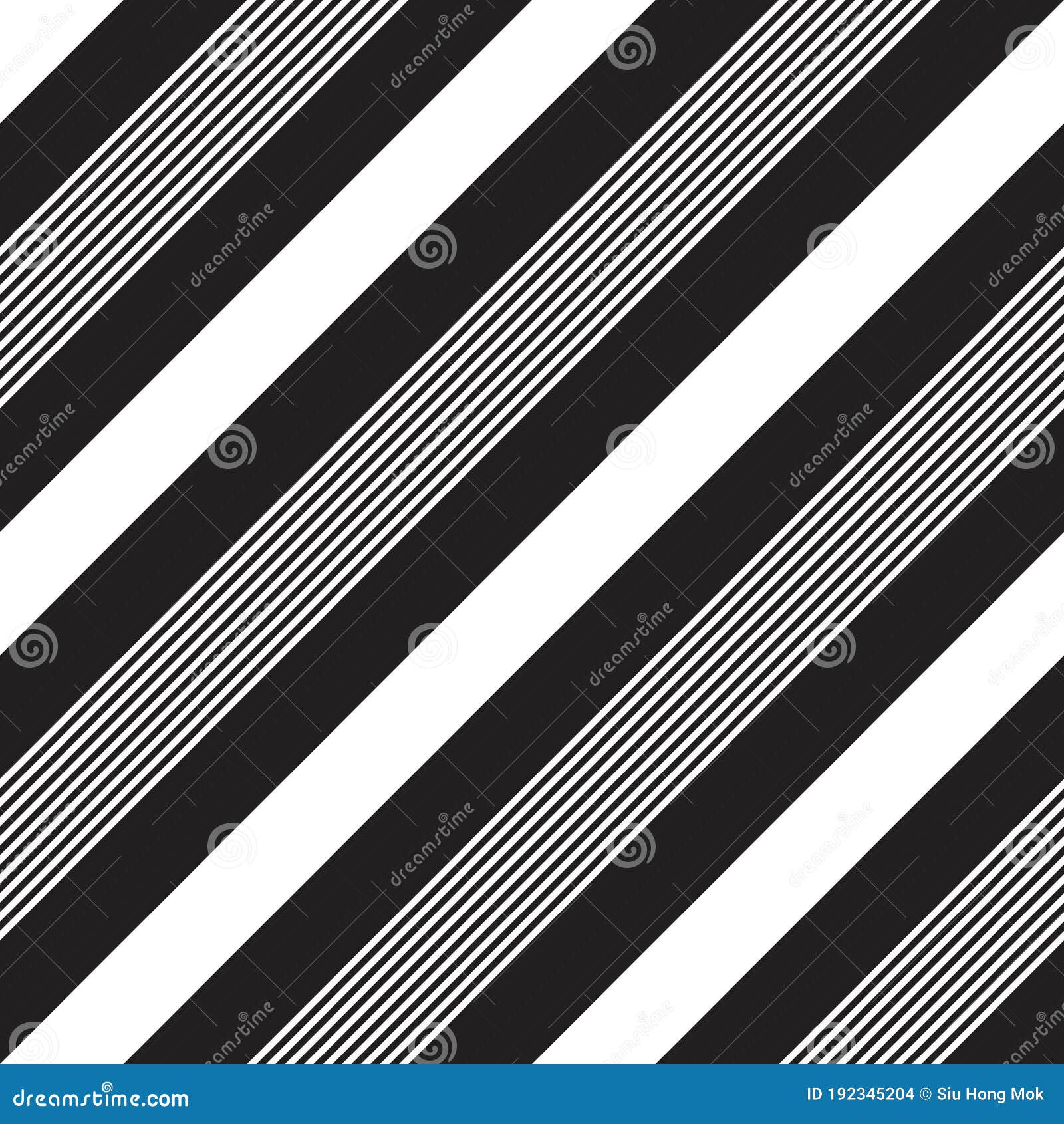 Black and White Stripe Seamless Pattern Background in Diagonal Style ...