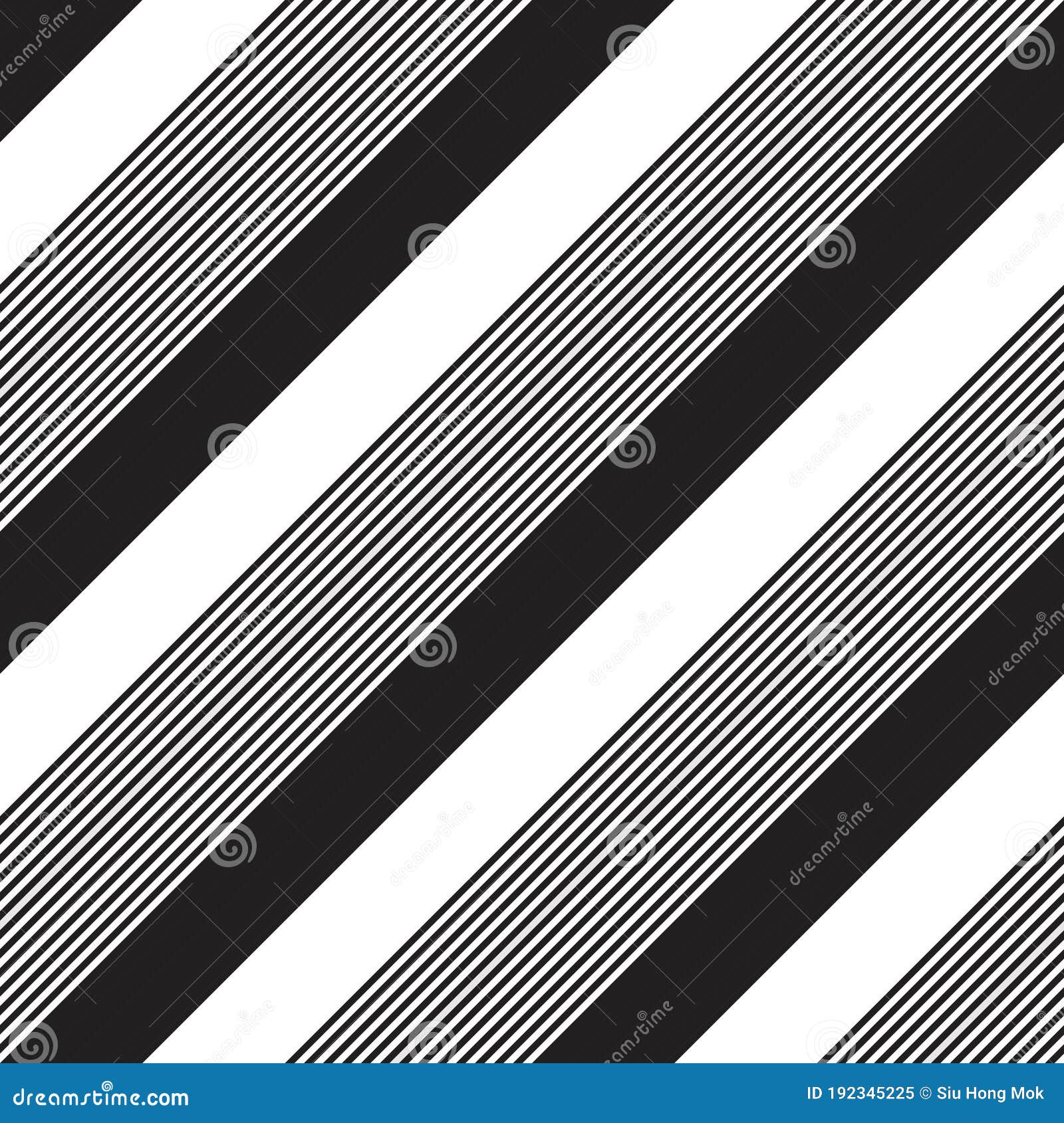 Black and White Stripe Seamless Pattern Background in Diagonal Style ...