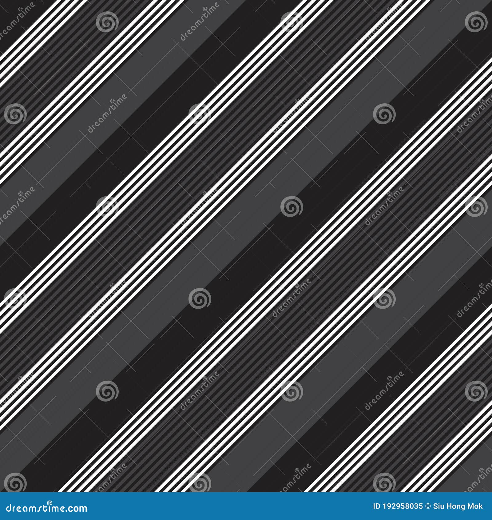 Black and White Stripe Seamless Pattern Background in Diagonal Style ...