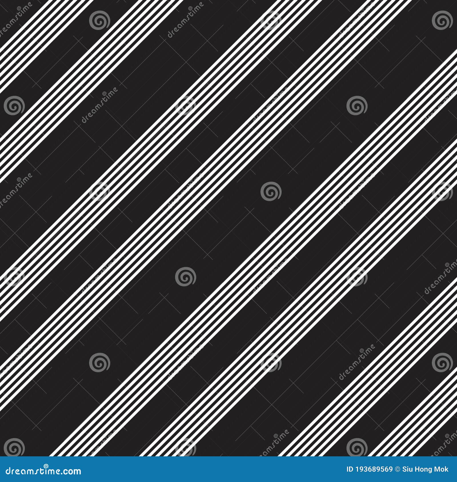 Black and White Stripe Seamless Pattern Background in Diagonal Style ...