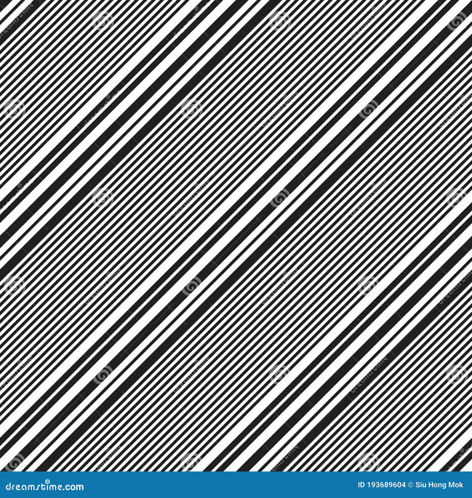 Black and White Stripe Seamless Pattern Background in Diagonal Style ...
