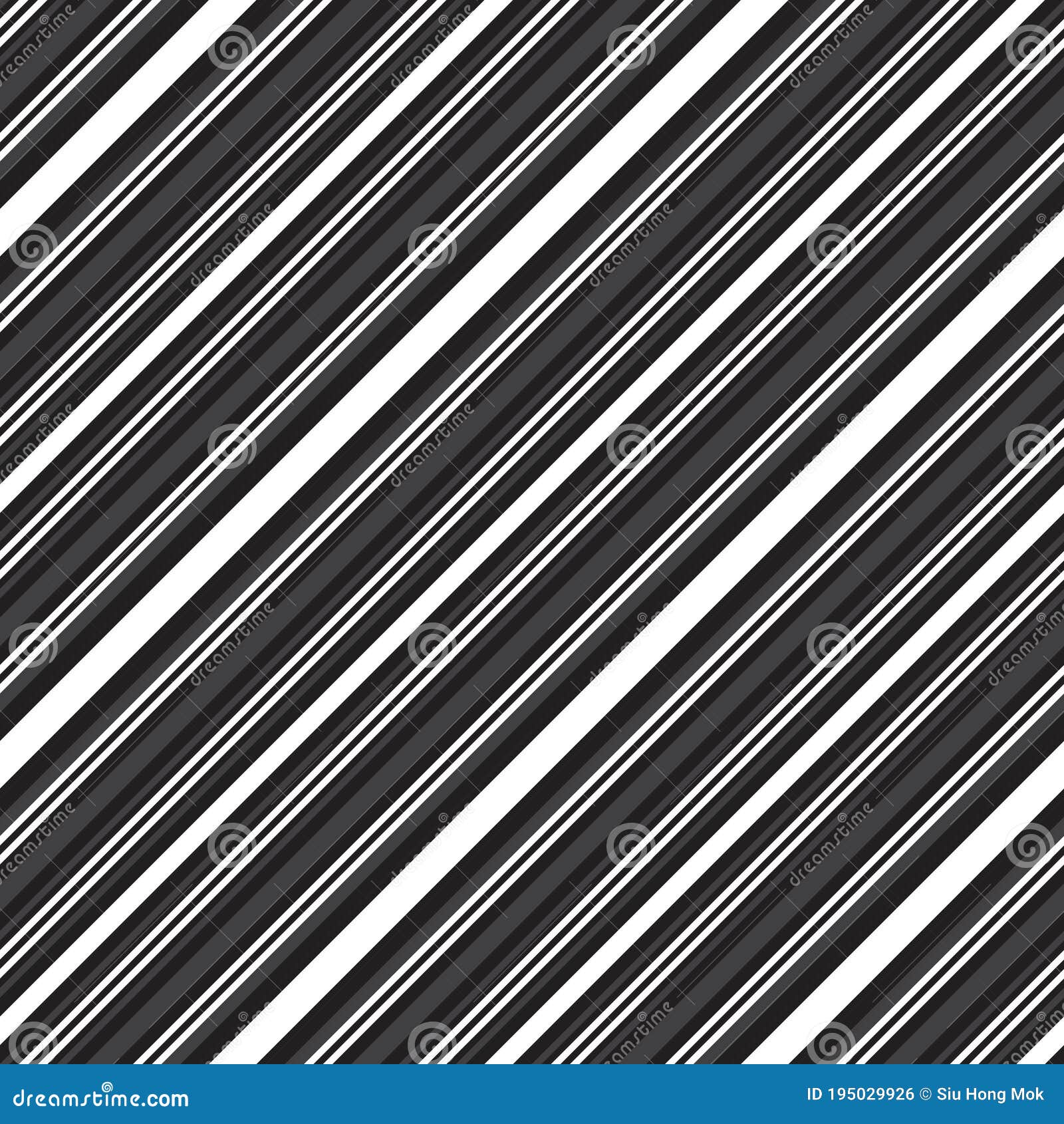 Black and White Stripe Seamless Pattern Background in Diagonal Style ...