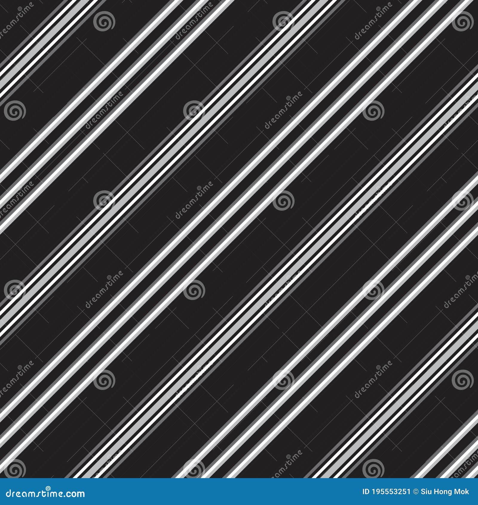 Black and White Stripe Seamless Pattern Background in Diagonal Style ...