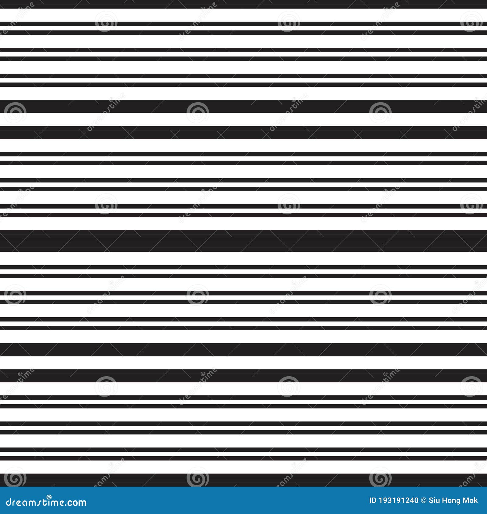 Black and White Stripe Seamless Pattern Background in Horizontal Style ...