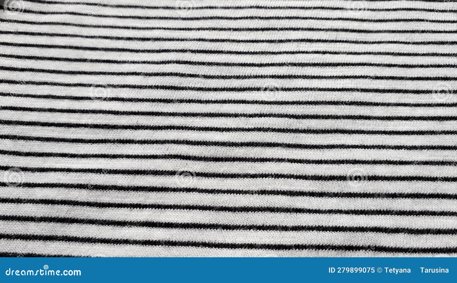 Black and White Striped Knitted Fabric. the Texture of the Fabric ...