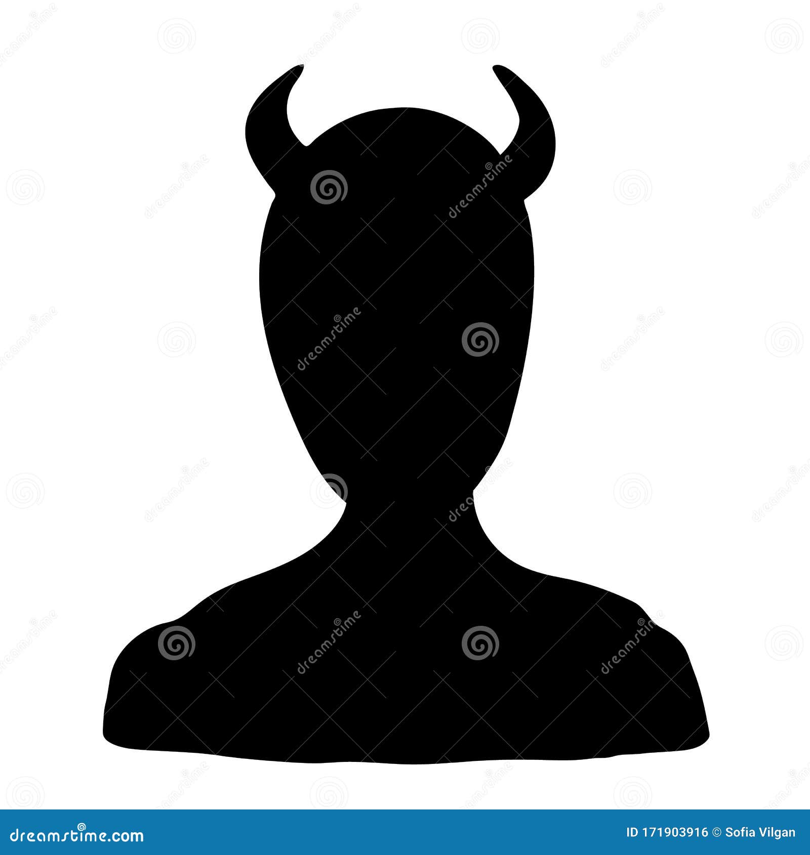 Devil Silhouette Profile