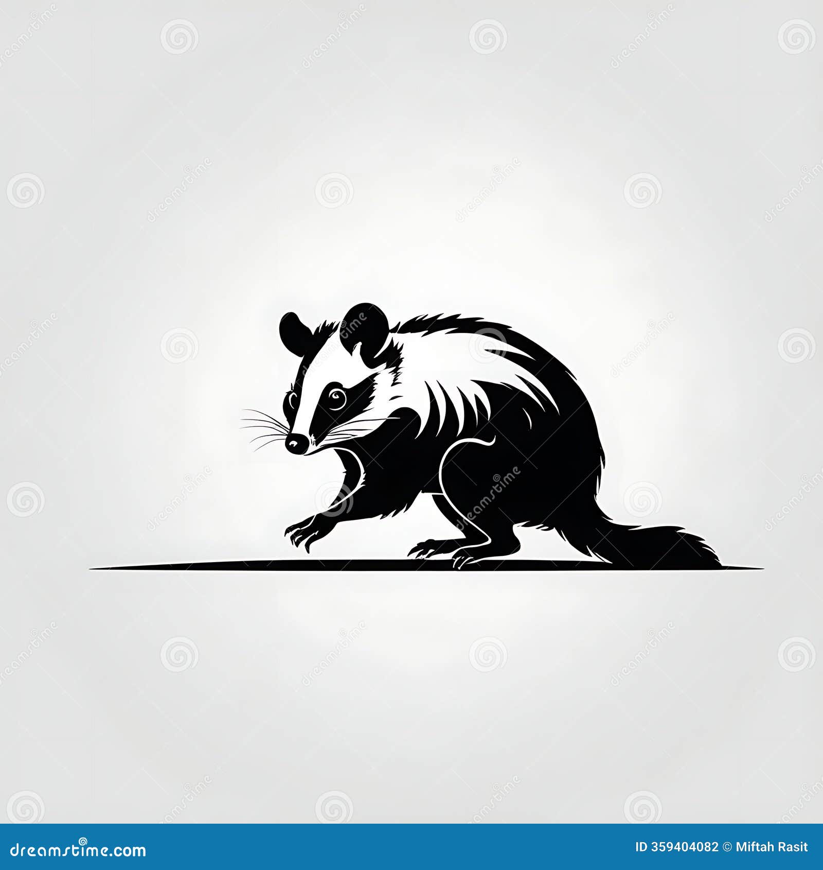 Ringtail Possum Logos Cartoon Vector | CartoonDealer.com #49611041