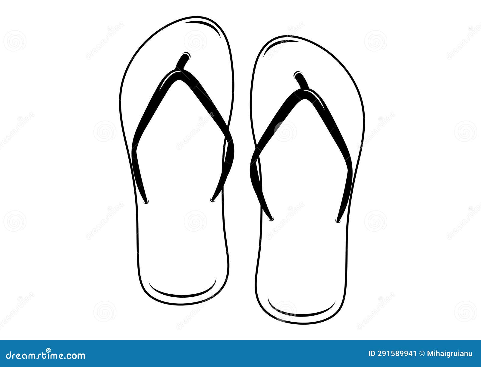 Slippers. Vector Drawing | CartoonDealer.com #86588412