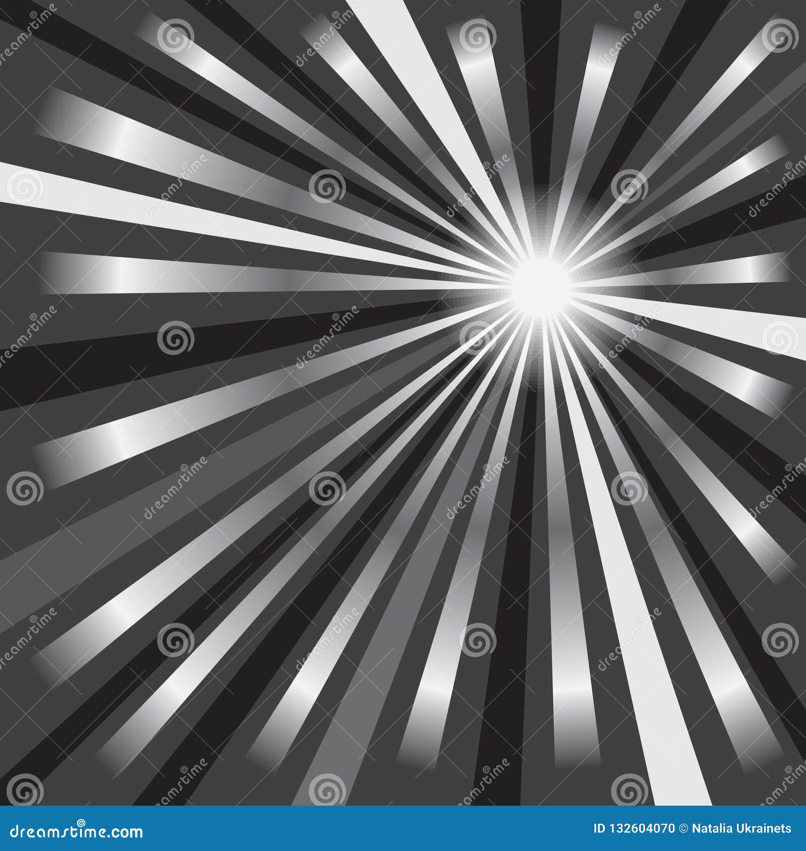 Black and White Sunburst Pattern Stock Vector - Illustration of black ...