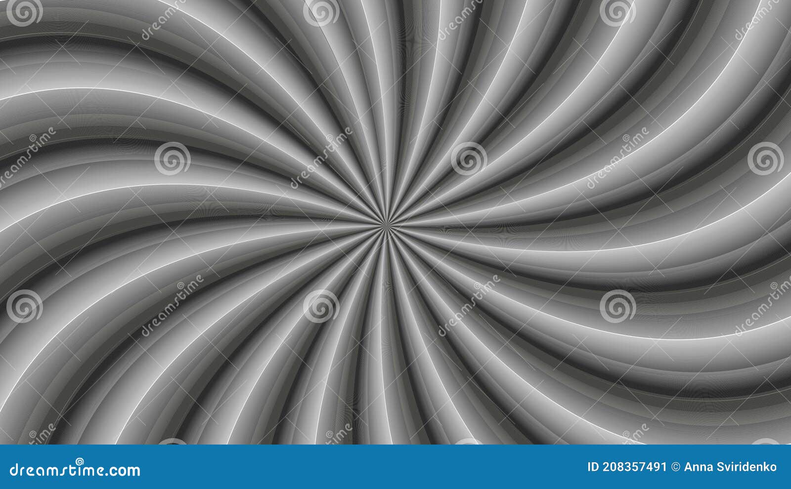 Black and White Swirling Radial Background Helix Rotation Rays Stock ...