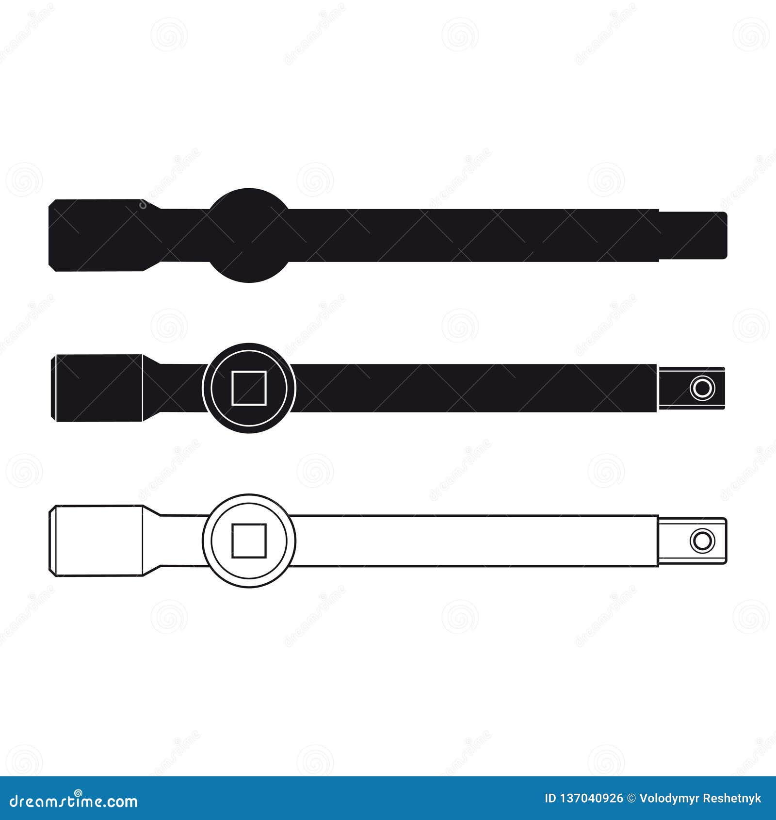 White Tubular Bottle Template. Vector Illustration | CartoonDealer.com ...