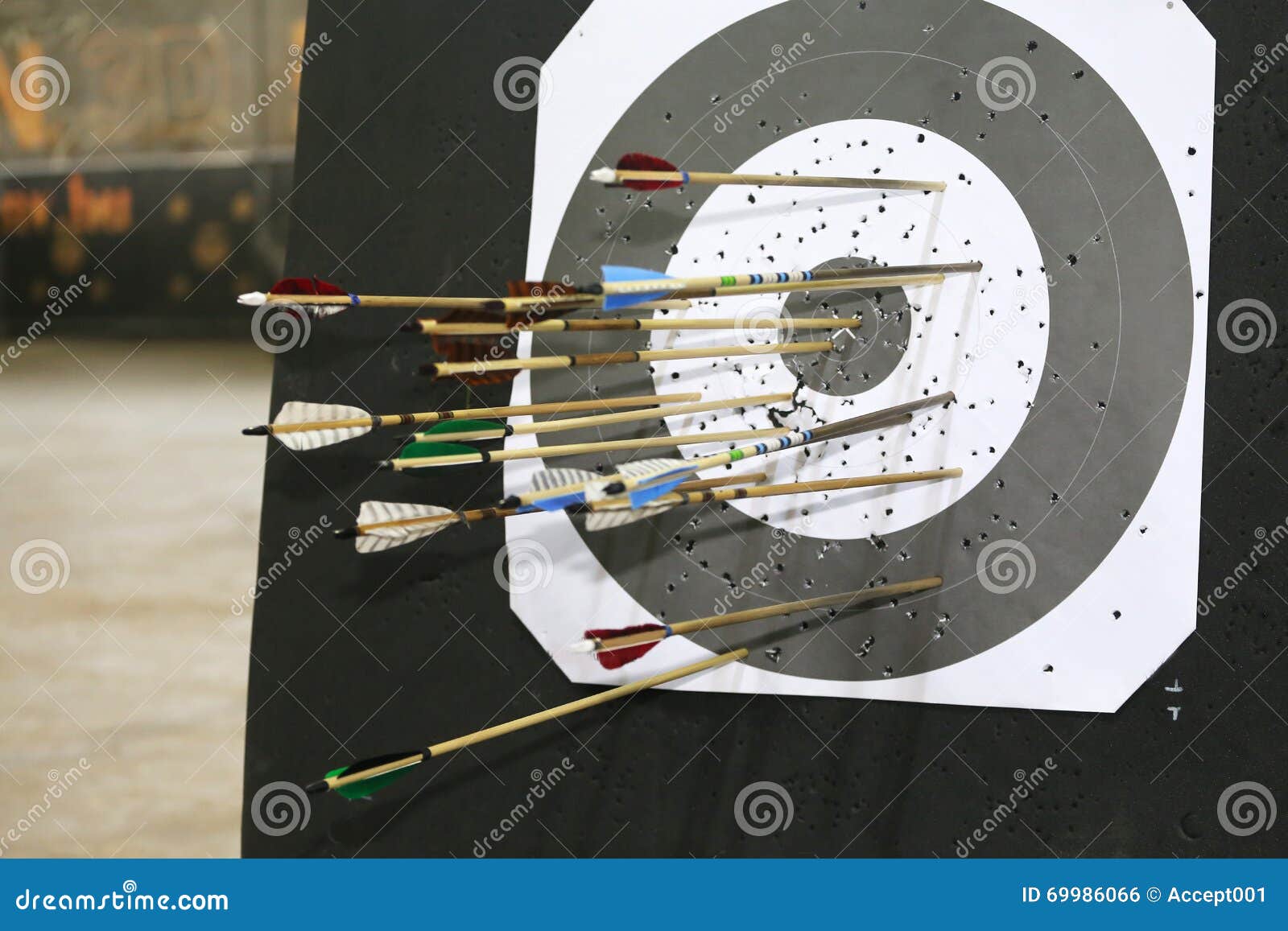 Black and White Target with Arrows Stock Photo - Image of purpose ...