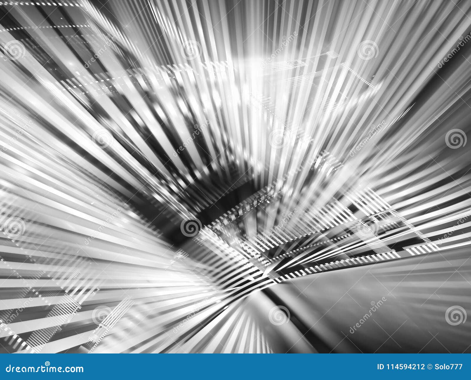 Black and White Technology Background - Abstract Digitally Gener Stock ...