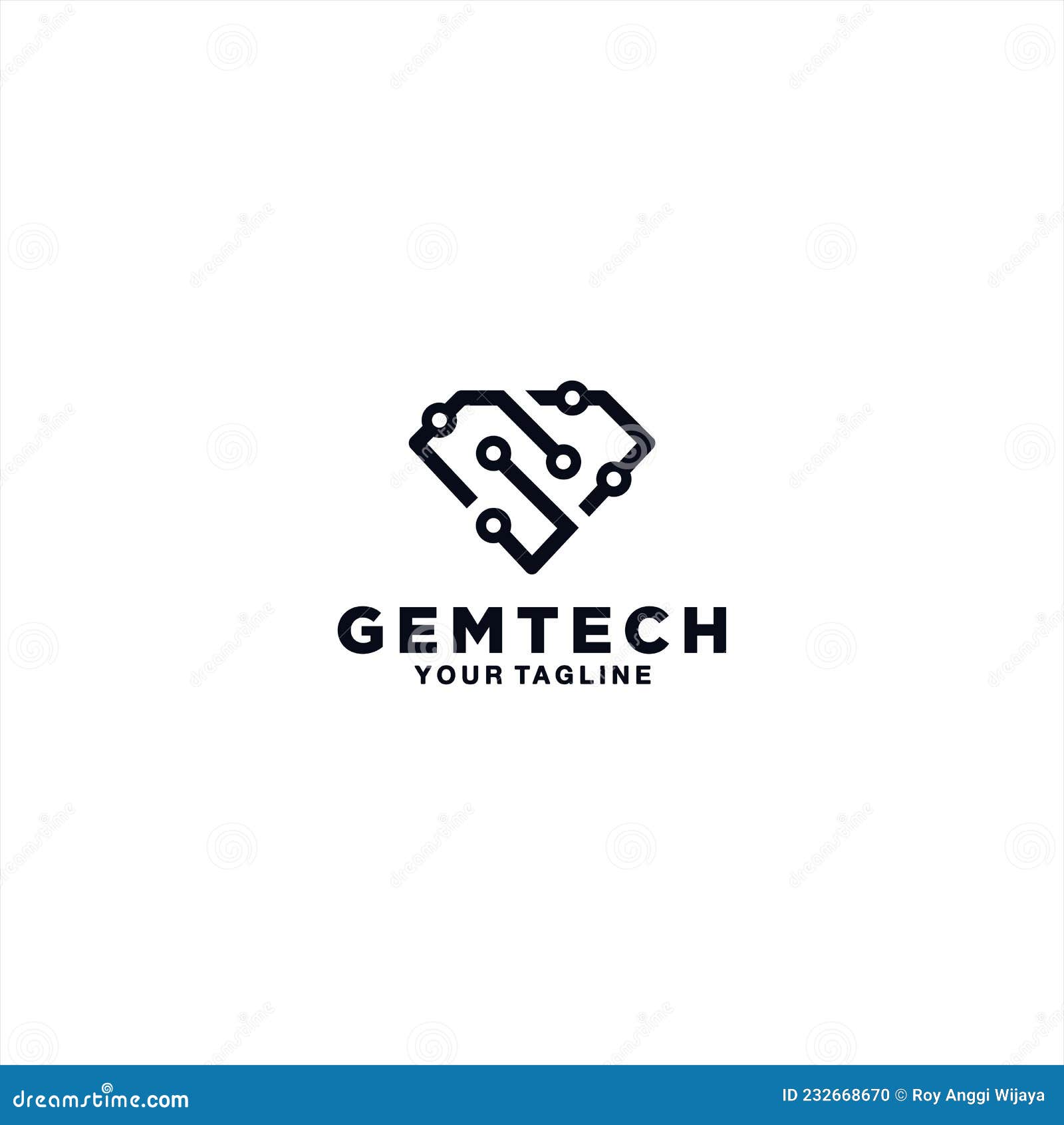Diamond Technology Logo Design Template Stock Vector - Illustration of ...