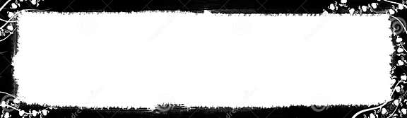 Black and White Text Border Stock Illustration - Illustration of narrow ...