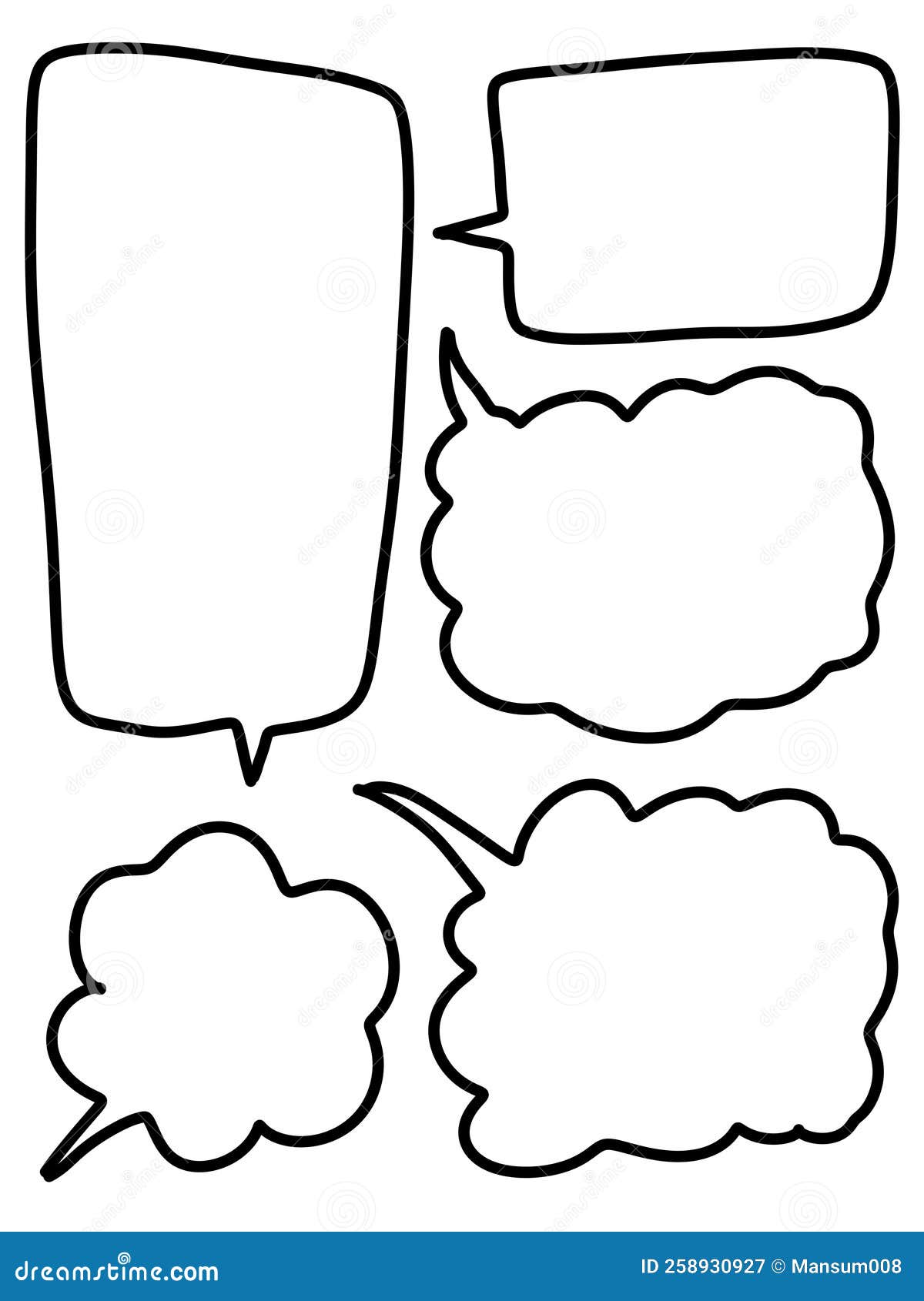 Black and White of Textbox Cartoon Stock Illustration - Illustration of ...