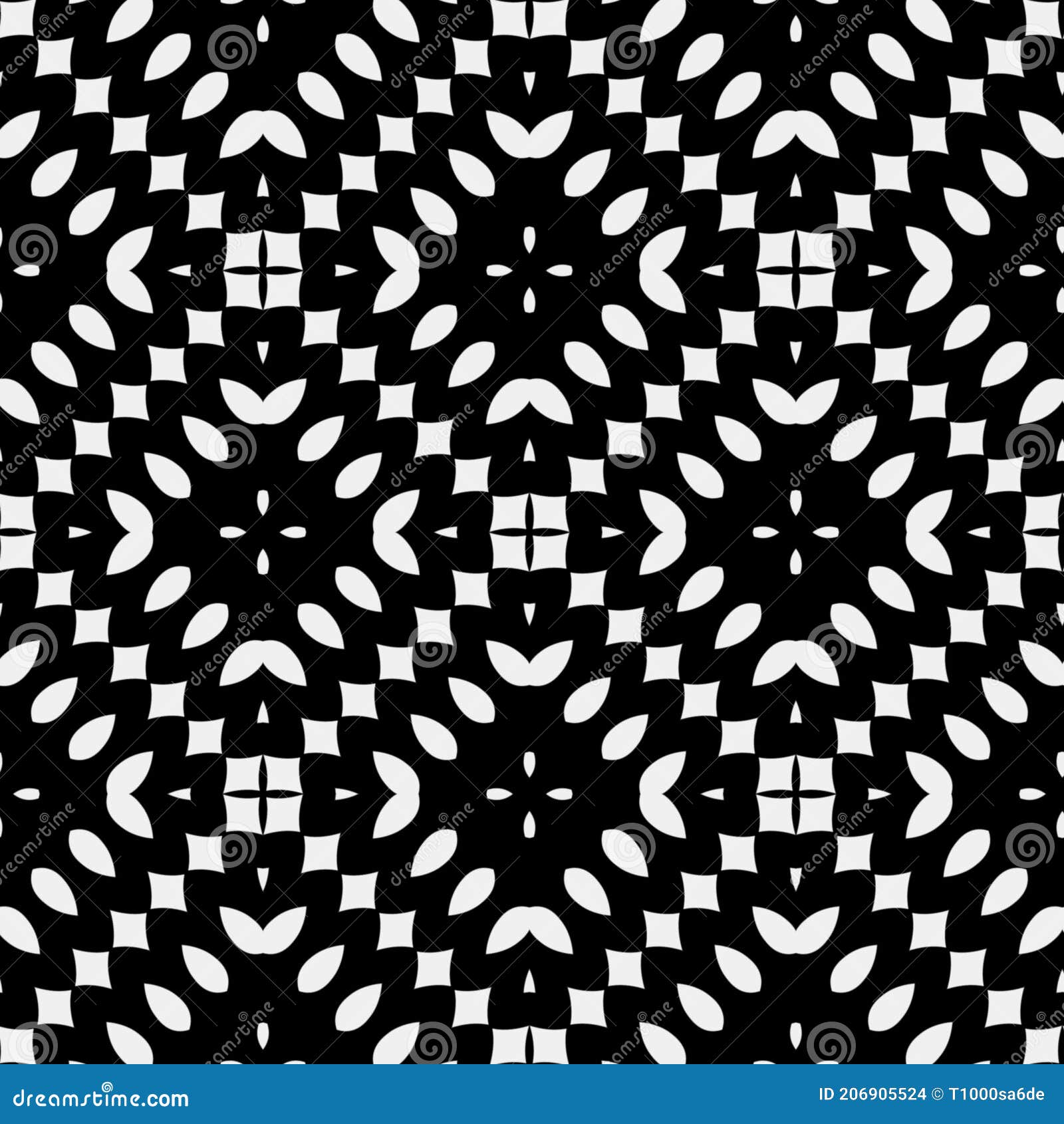 Black and White Texture. Abstract Seamless Geometric Pattern Stock ...