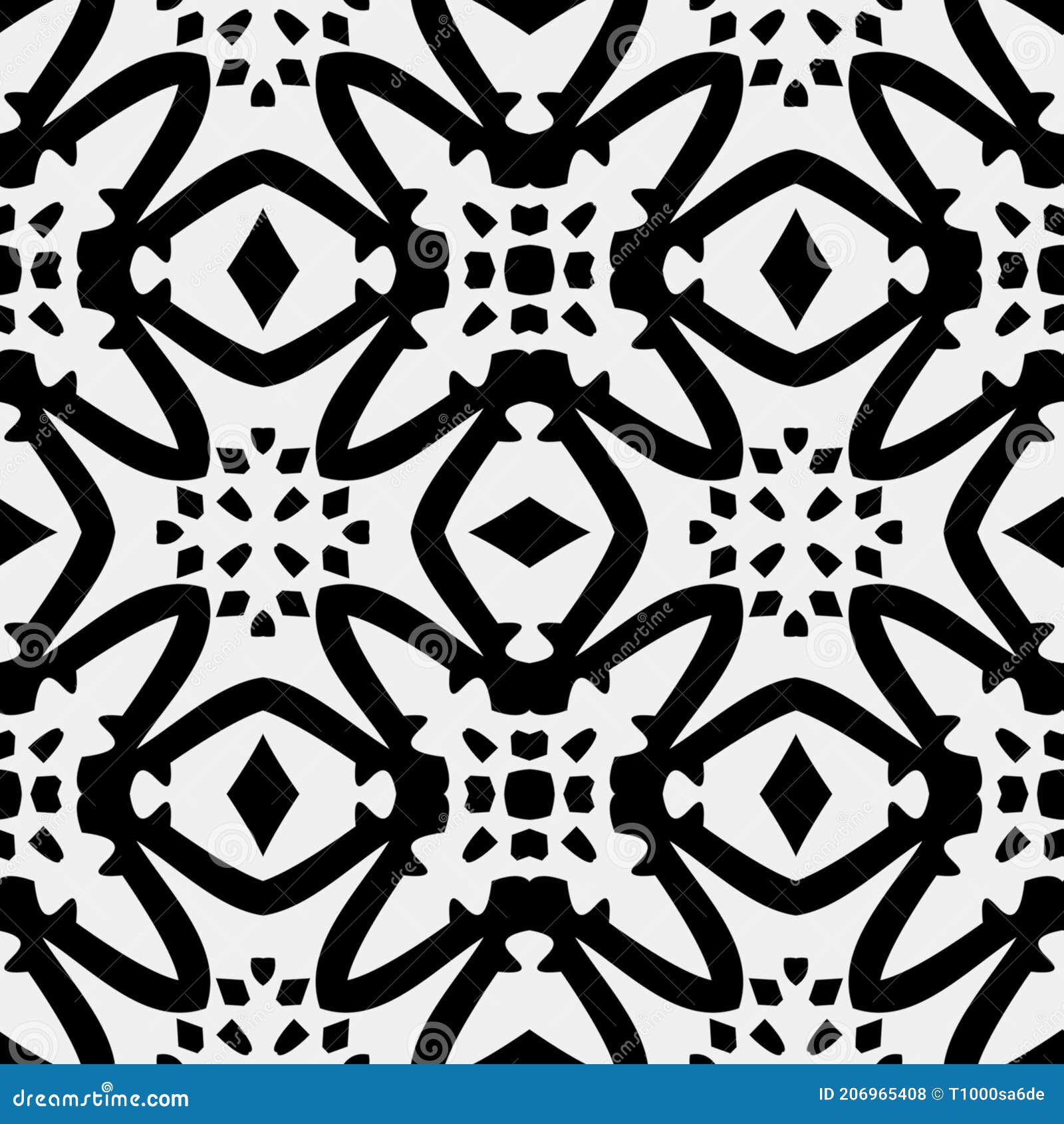 Black and White Texture. Abstract Seamless Geometric Pattern Stock ...