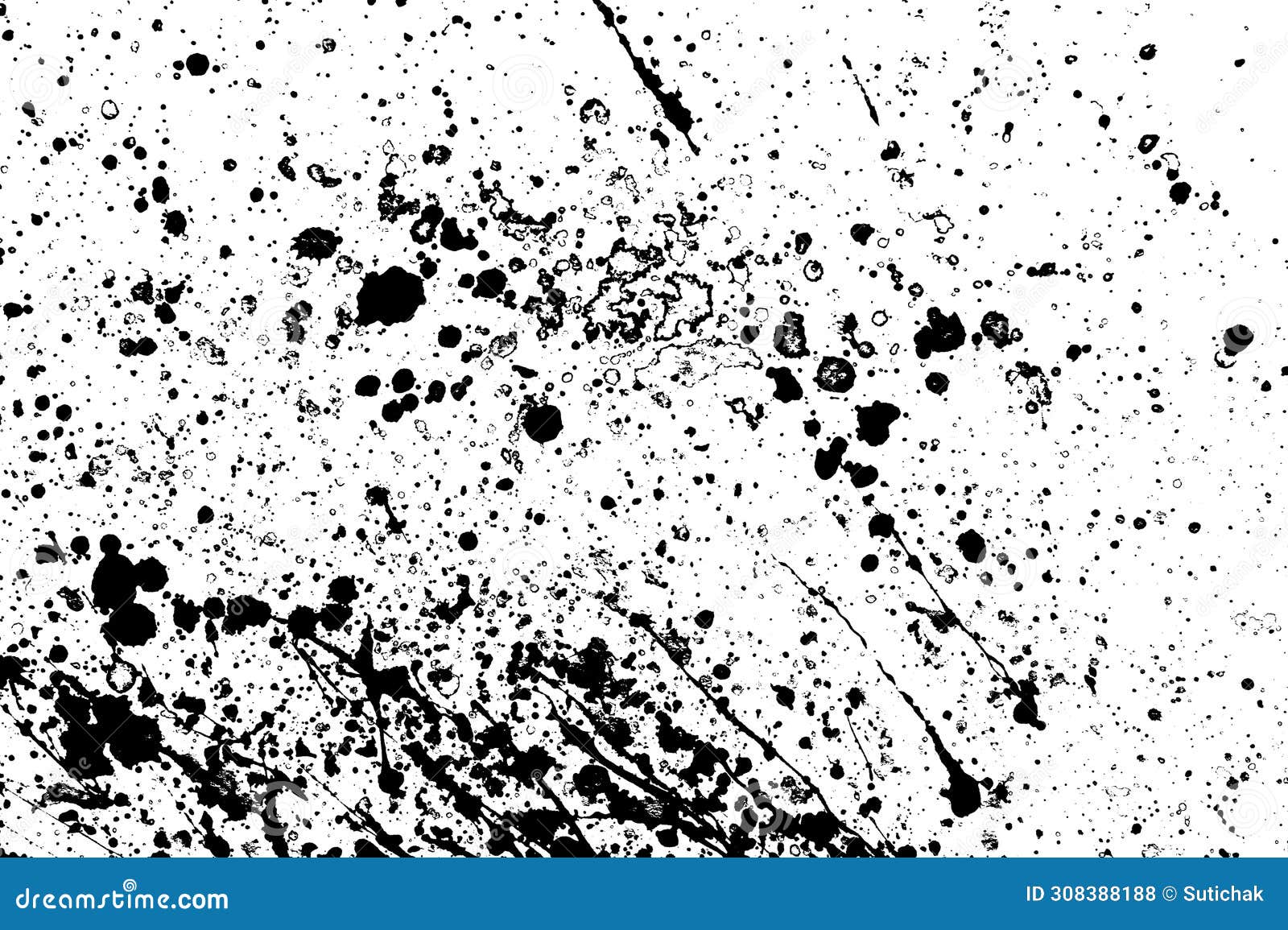 Black and White Texture Background, Colour Paint Splash Stock Photo ...