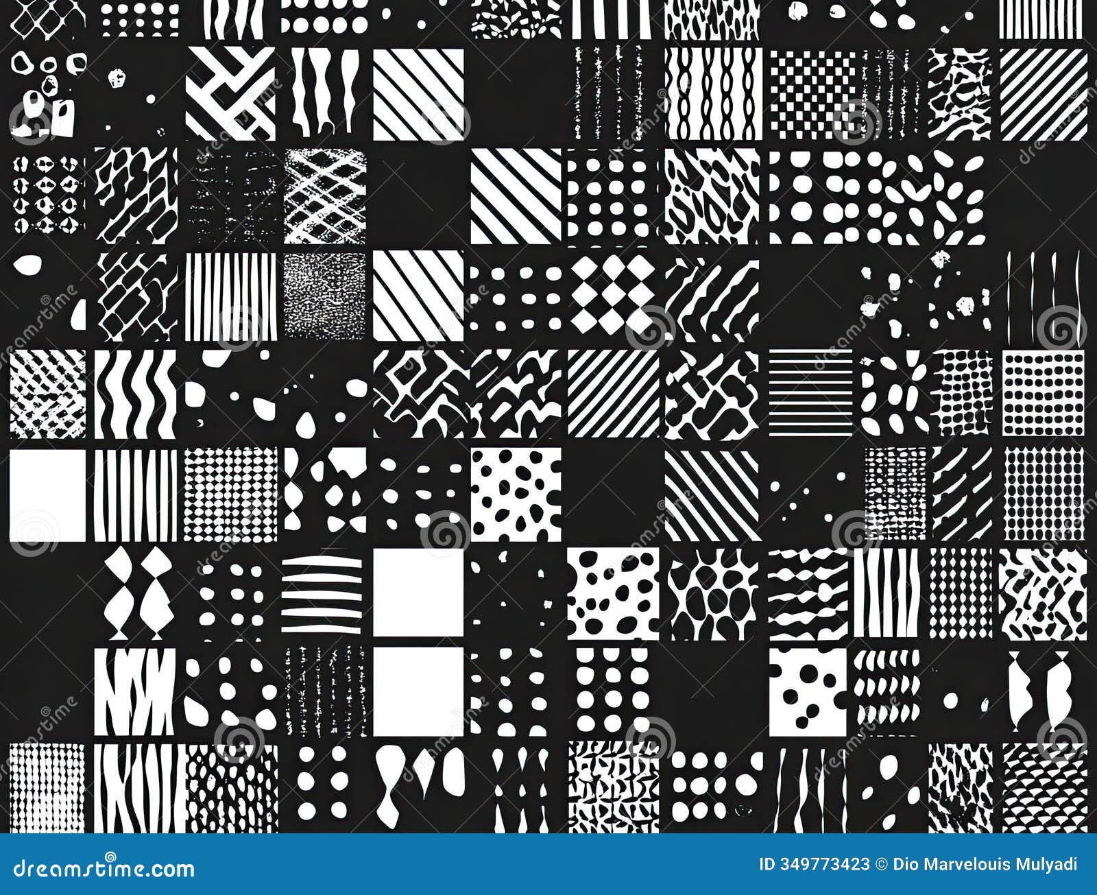 Black and White Texture Patterns Stock Illustration - Illustration of ...