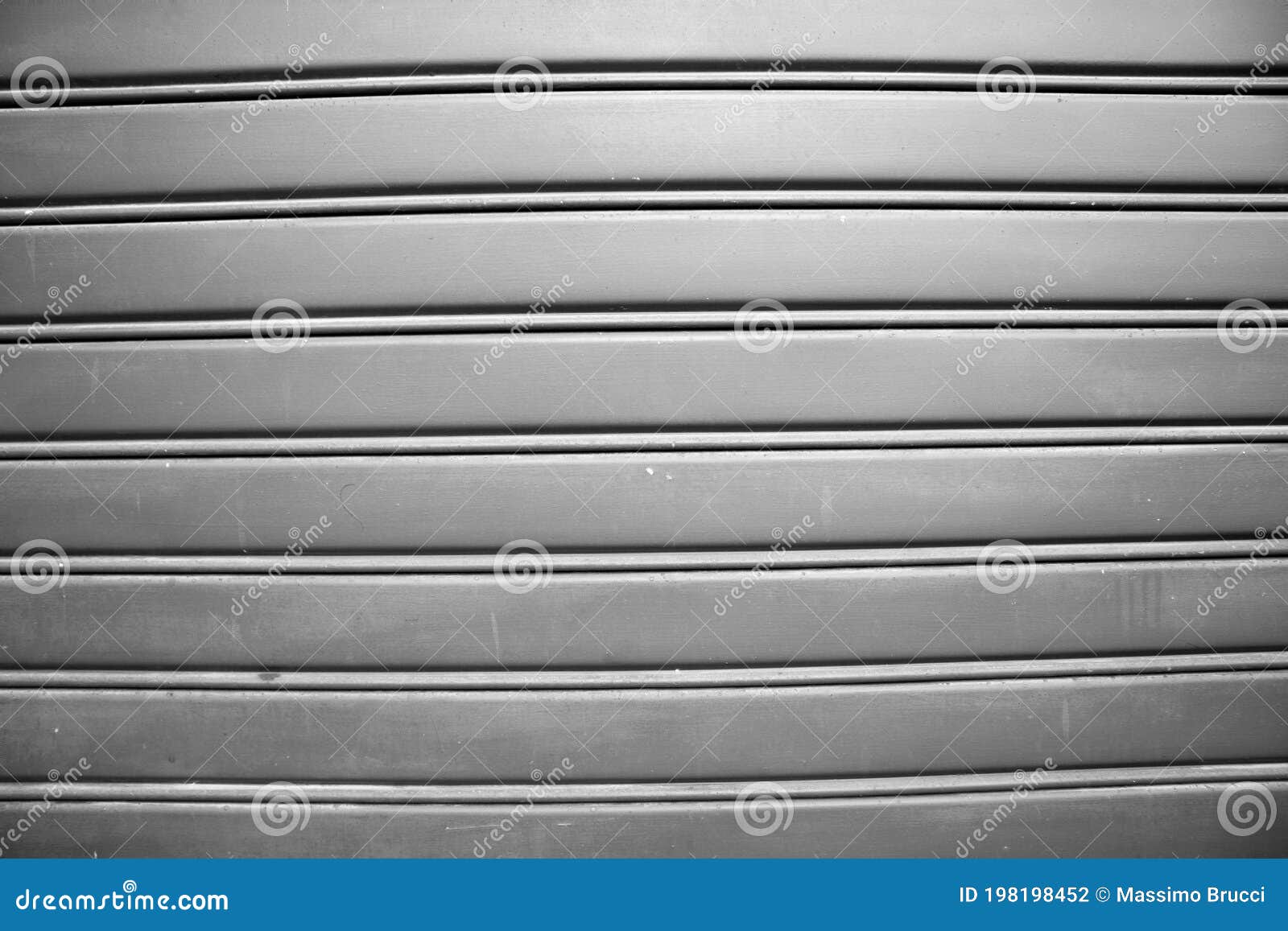 Black and White Texture of a Shop Shutter Stock Photo - Image of floor ...
