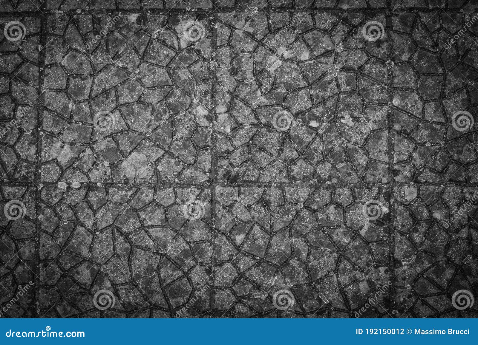 Black and White Texture of Tiled Floor with Abstract Pattern Stock ...