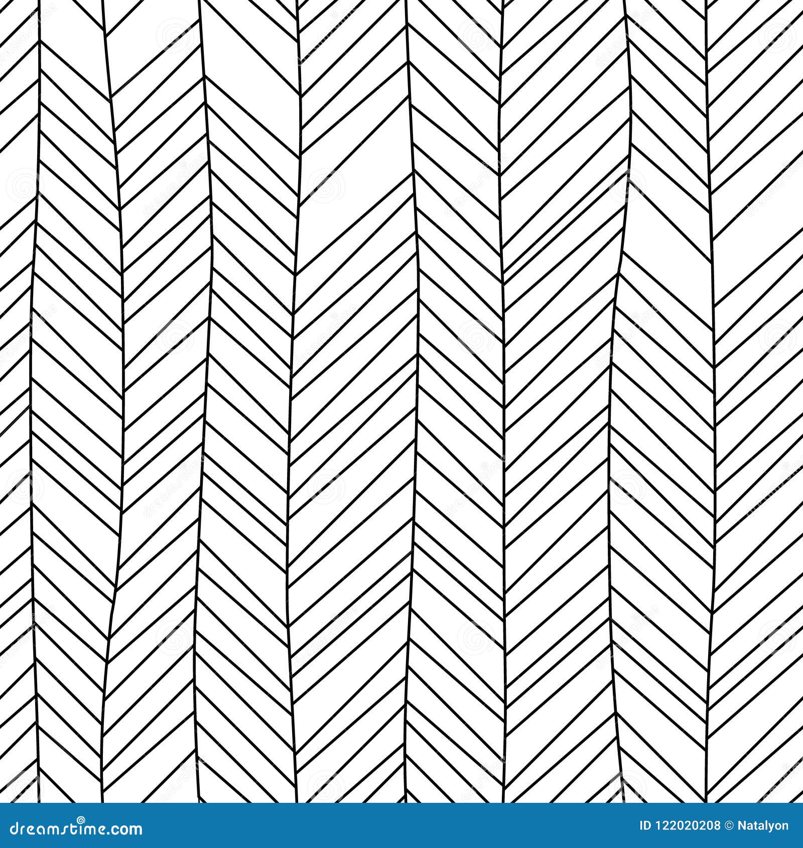 Black and White Textured Chevron Ornament Geometric Abstract Seamless ...