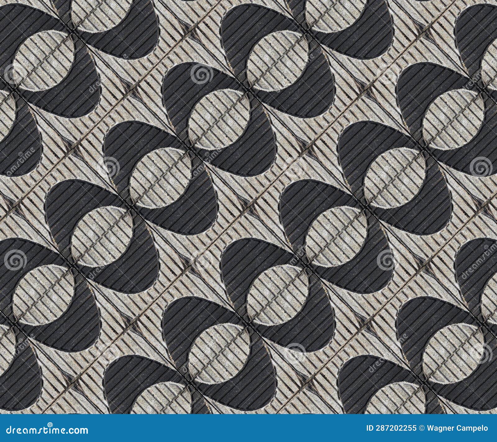 Black and White Textured Concrete Blocks Pattern on Floor Stock Image ...