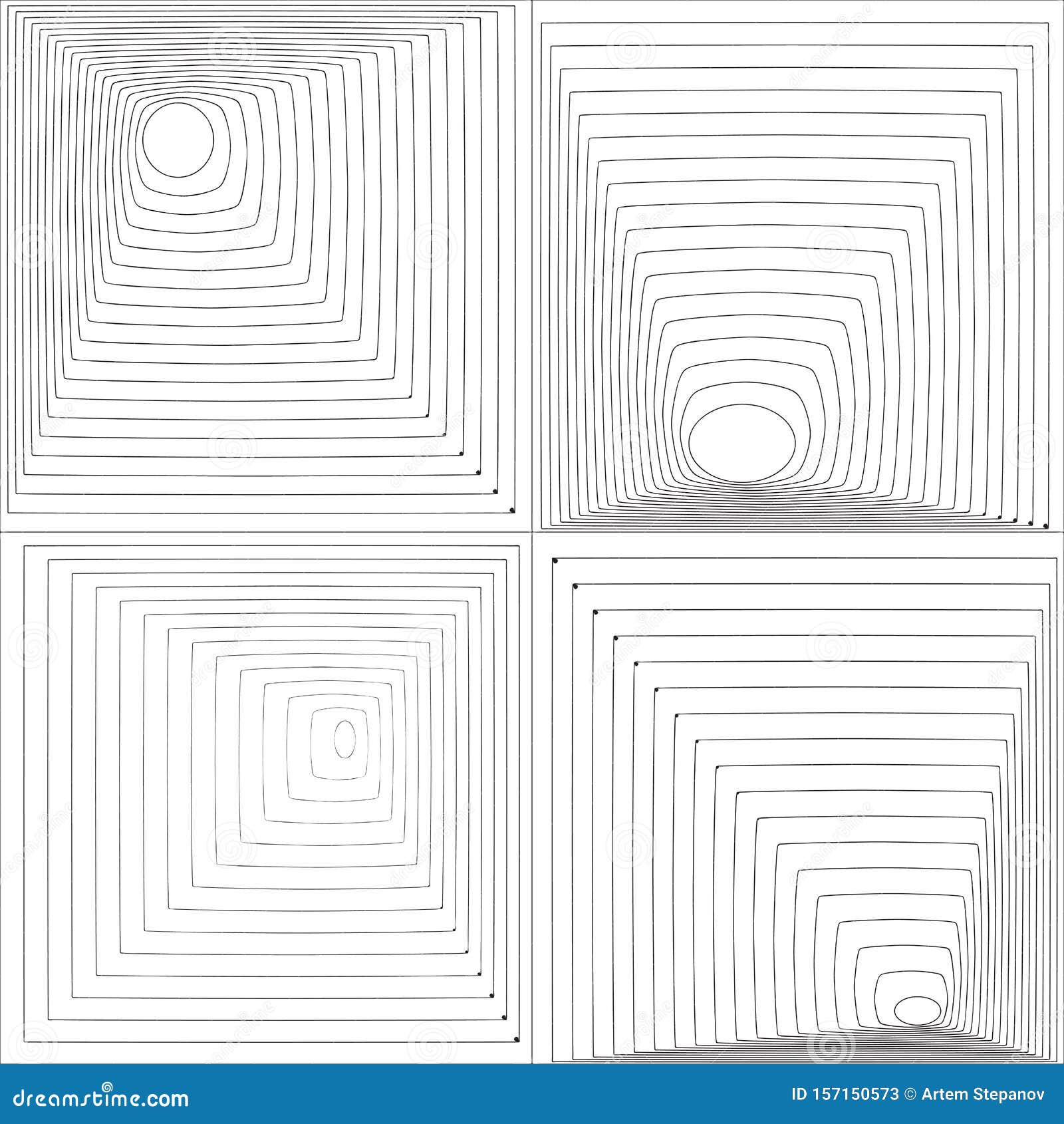 Black and White Thin Line Abstract Background Stock Vector ...