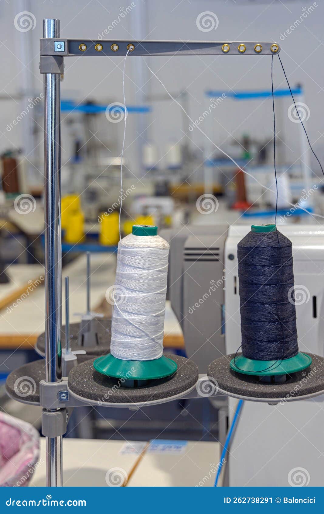 Black White Thread Spools stock image. Image of thread - 262738291