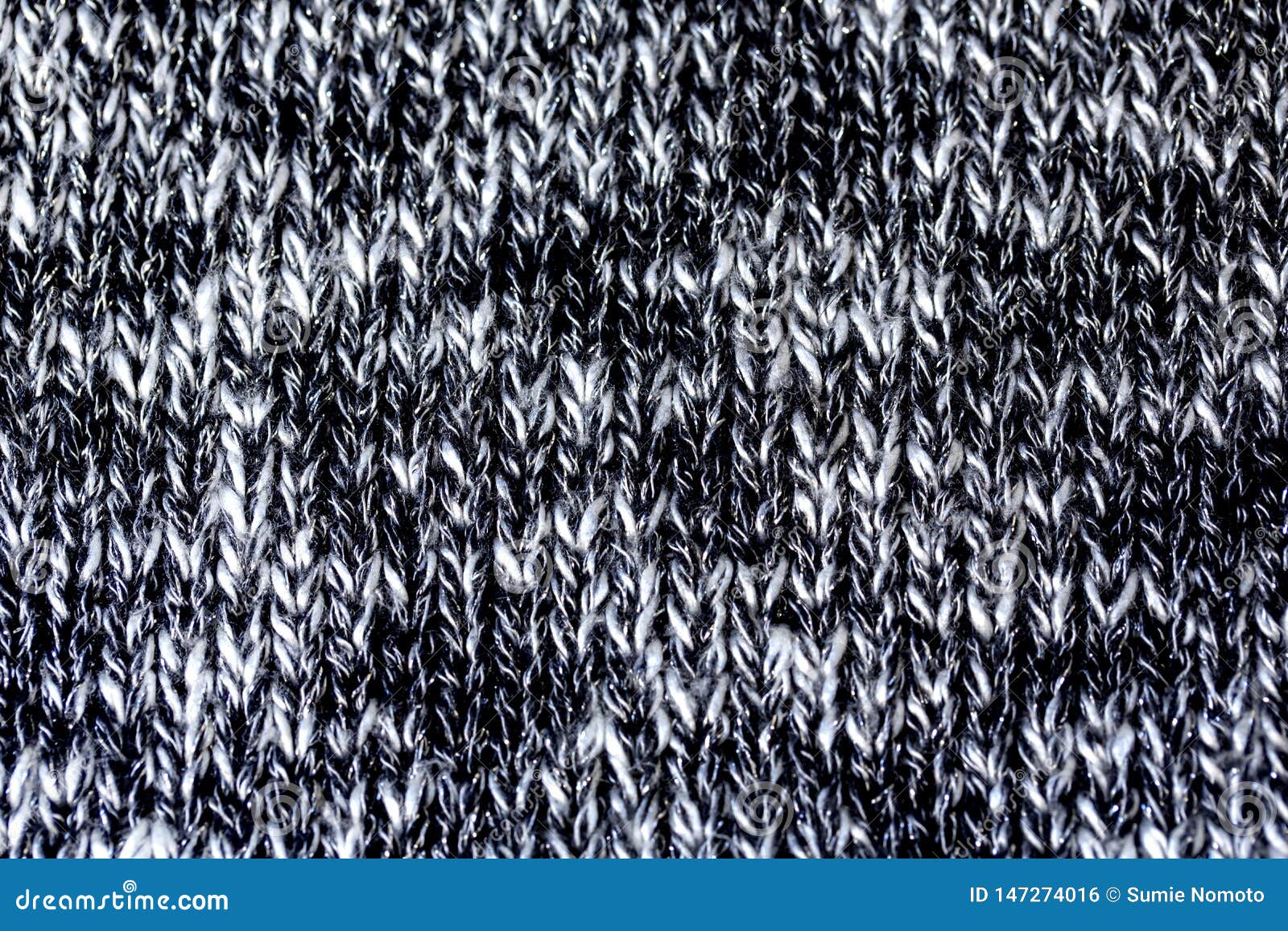 Black and White Threads Wool Texture Made of Cotton or Wool. Closeup ...