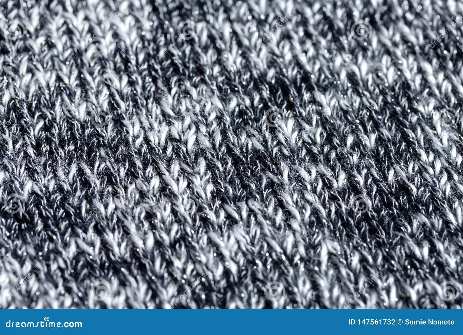 Black and White Threads Wool Texture Made of Cotton or Wool. Closeup ...