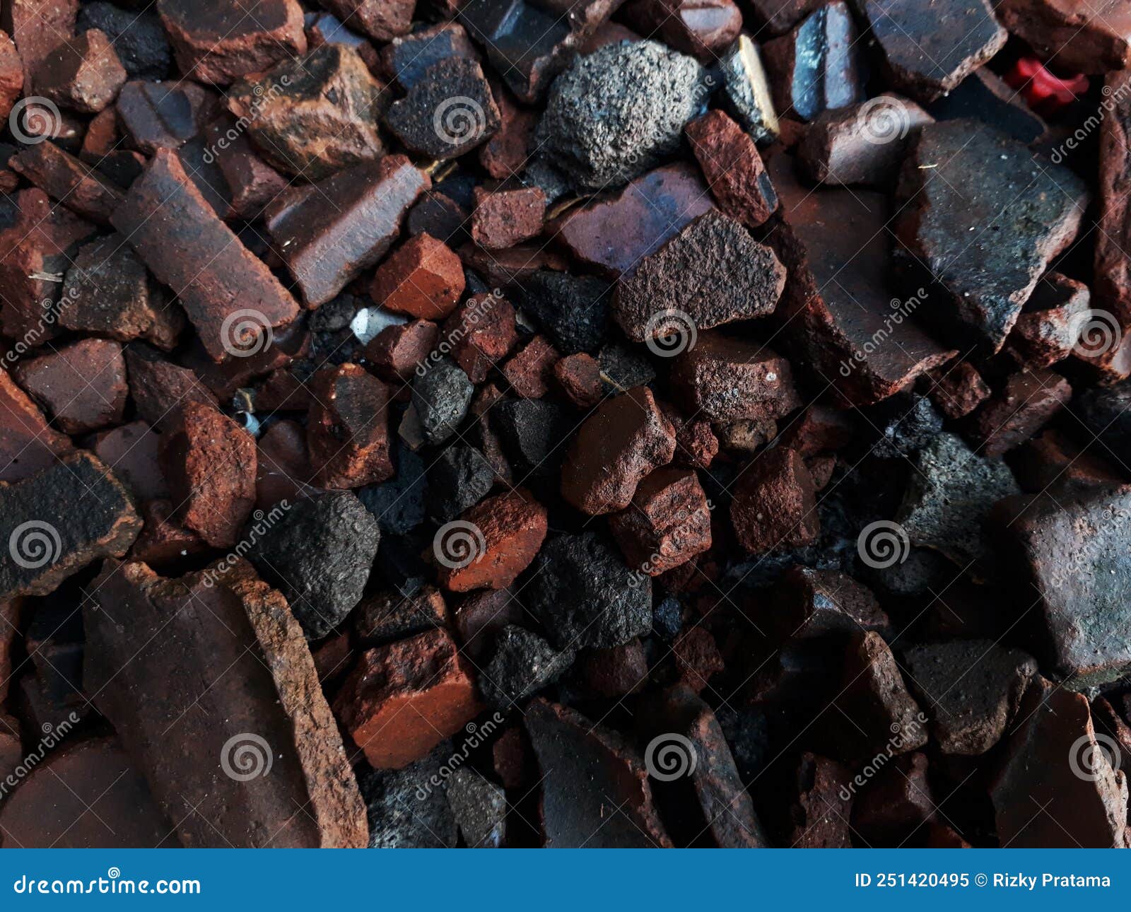 Black and White Tile Shards Mixed Stone Stock Image - Image of ...
