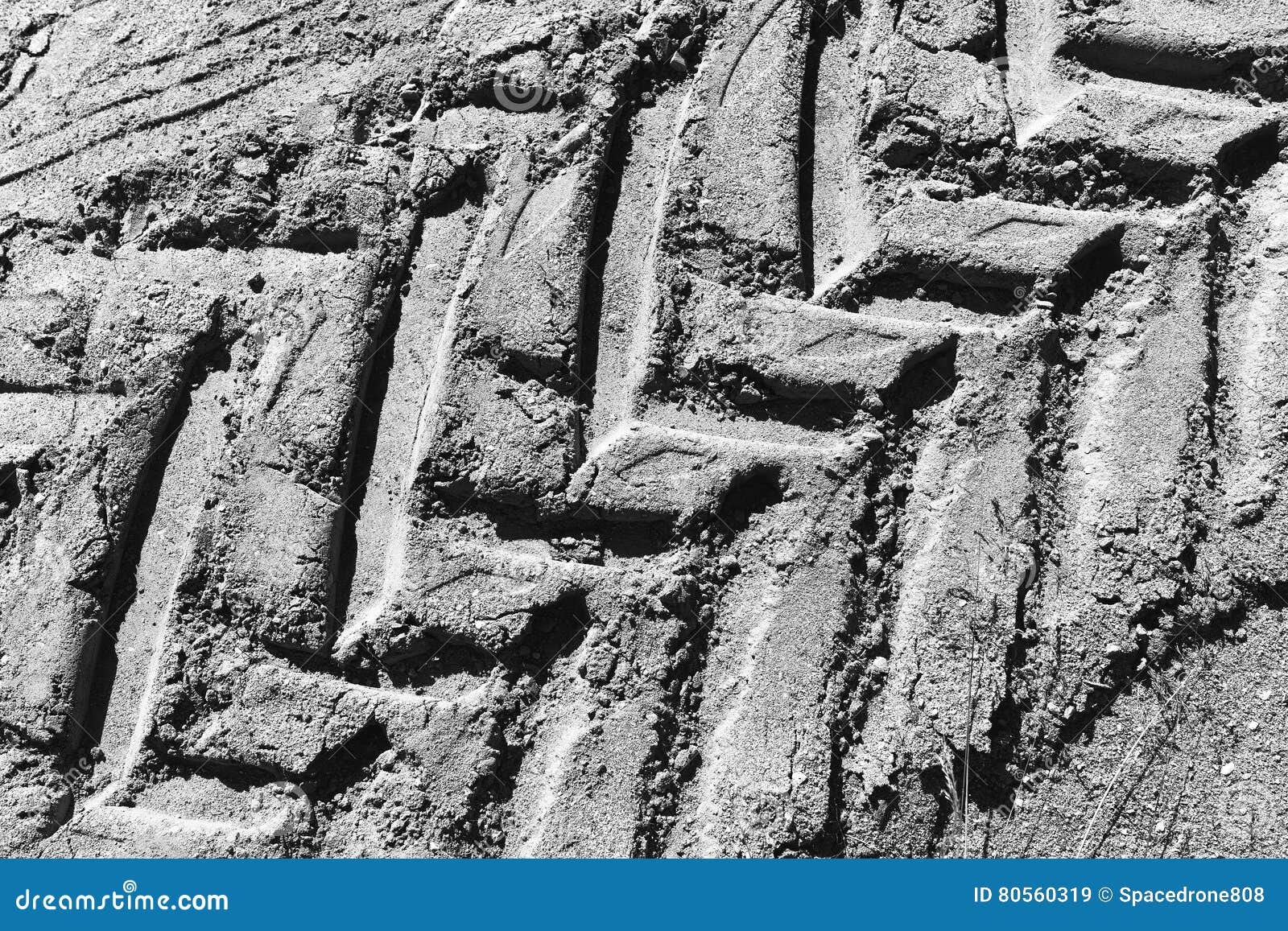 Footprint In The Dirt. Brown Road Dirt With Footprints. Background ...