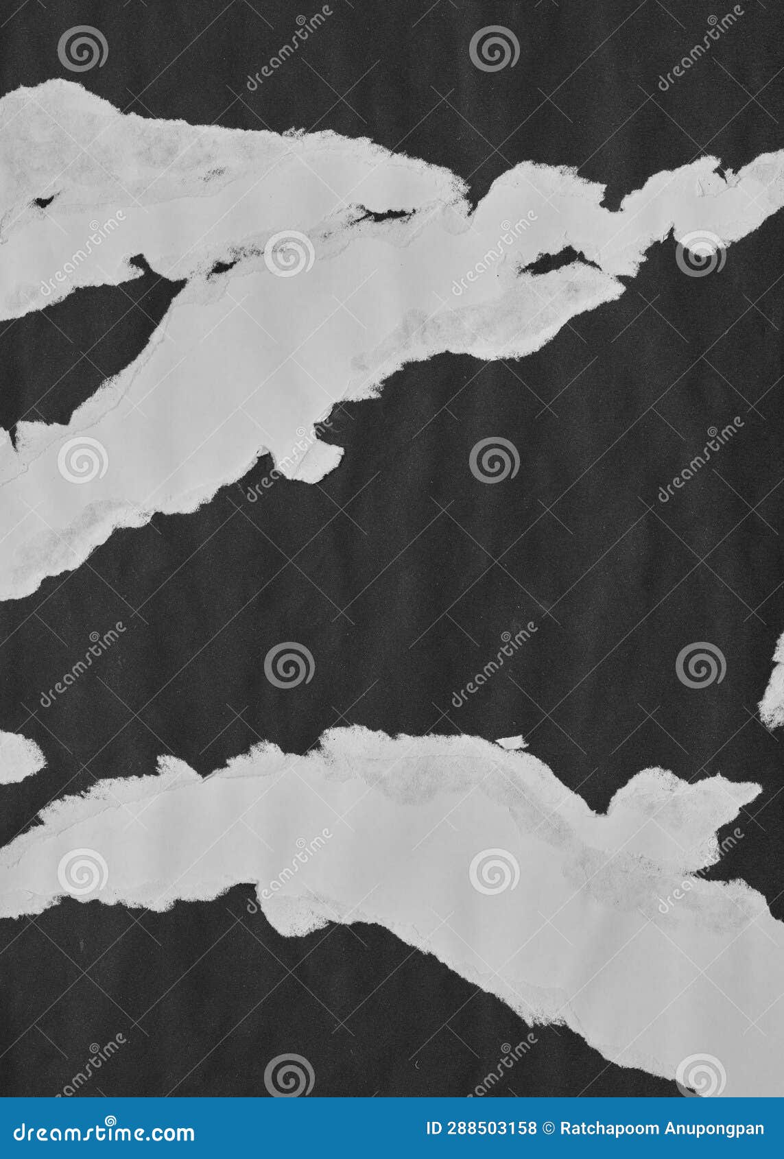 Black and White Torn Paper Collage Style, Ripped Paper Effect, Texture ...