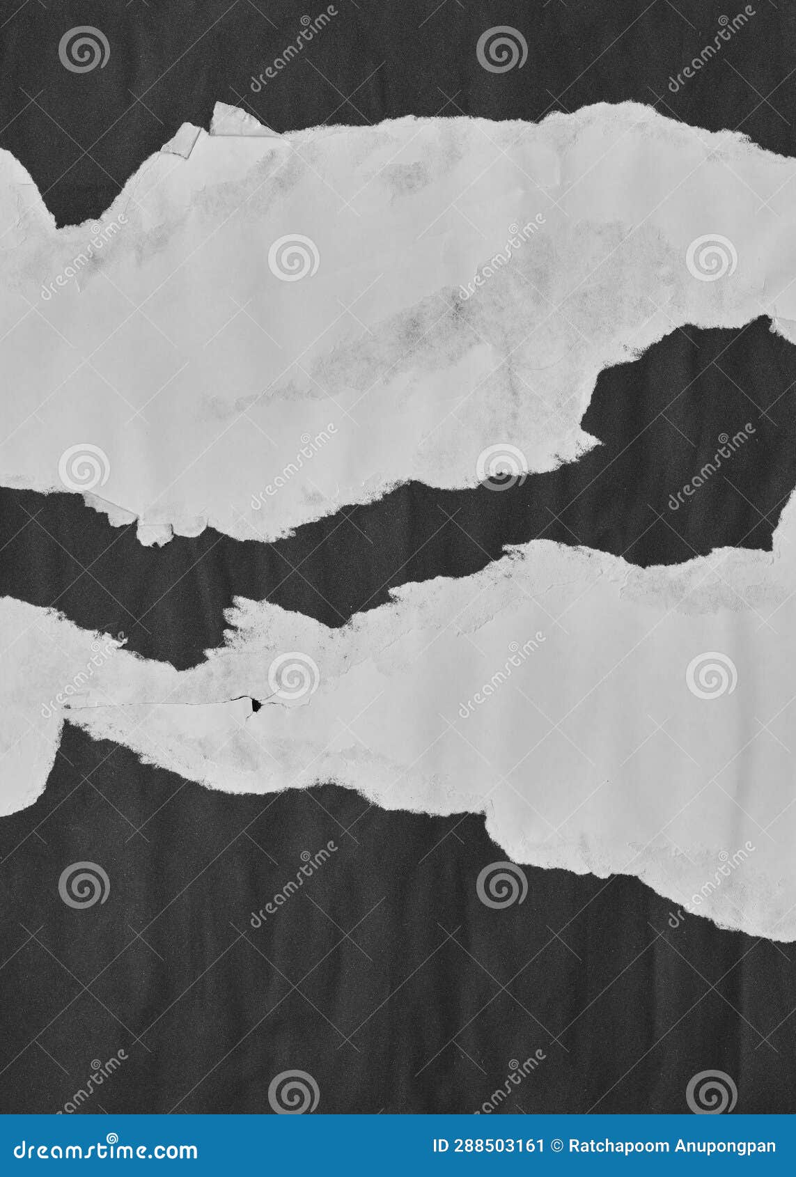 Black and White Torn Paper Collage Style, Ripped Paper Effect, Texture ...