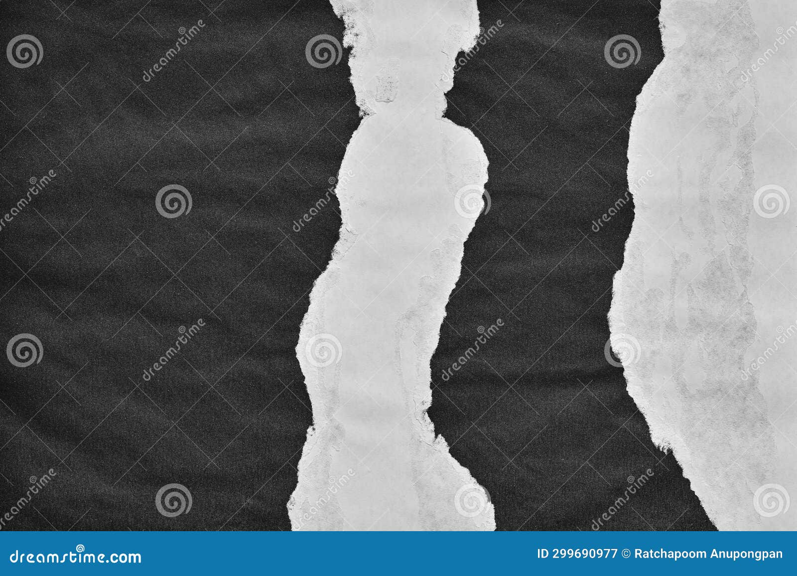 Black and White Torn Paper Collage Style, Ripped Paper Effect, Texture ...