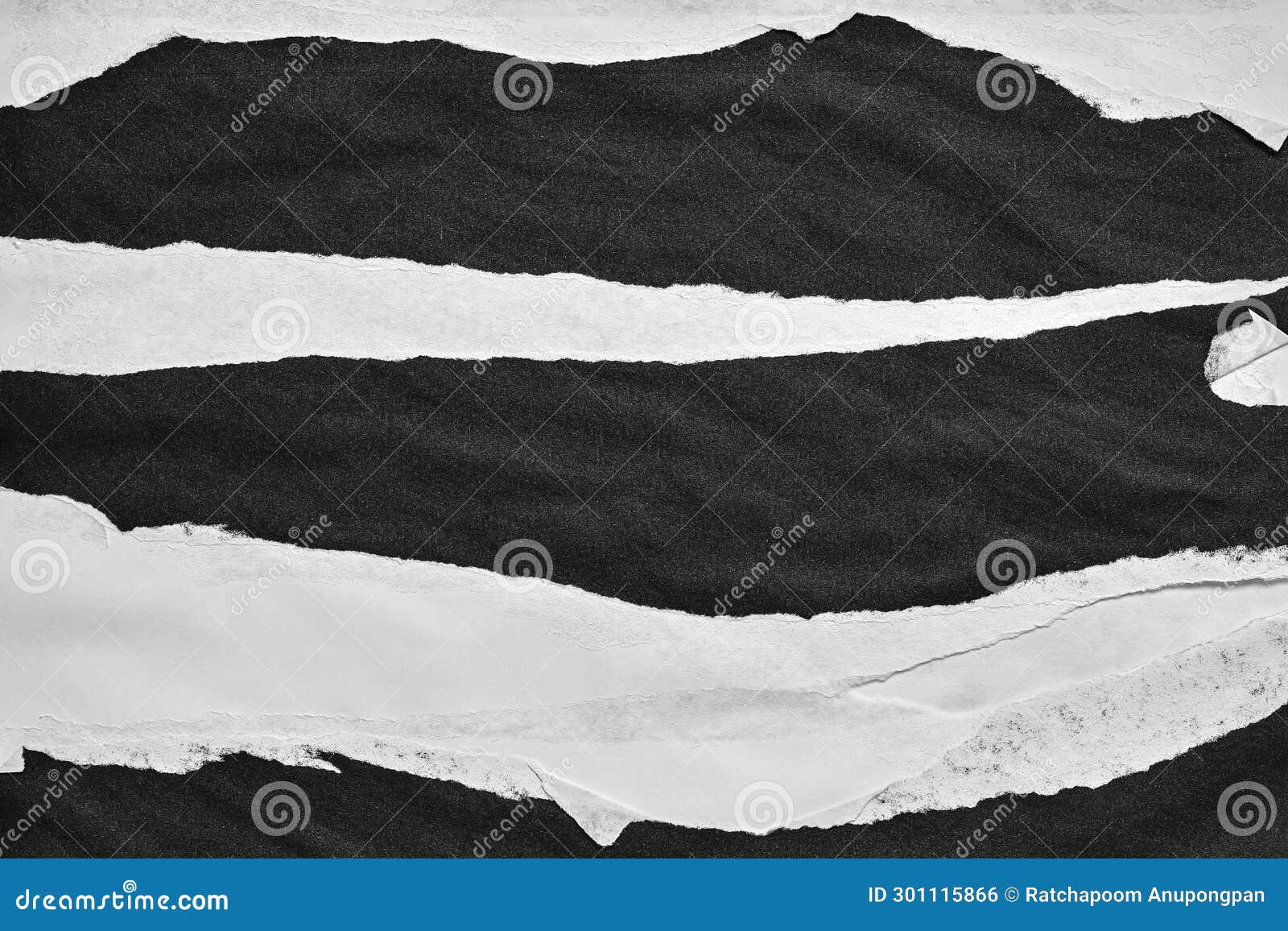 Black and White Torn Paper Collage Style, Ripped Paper Effect, Texture ...