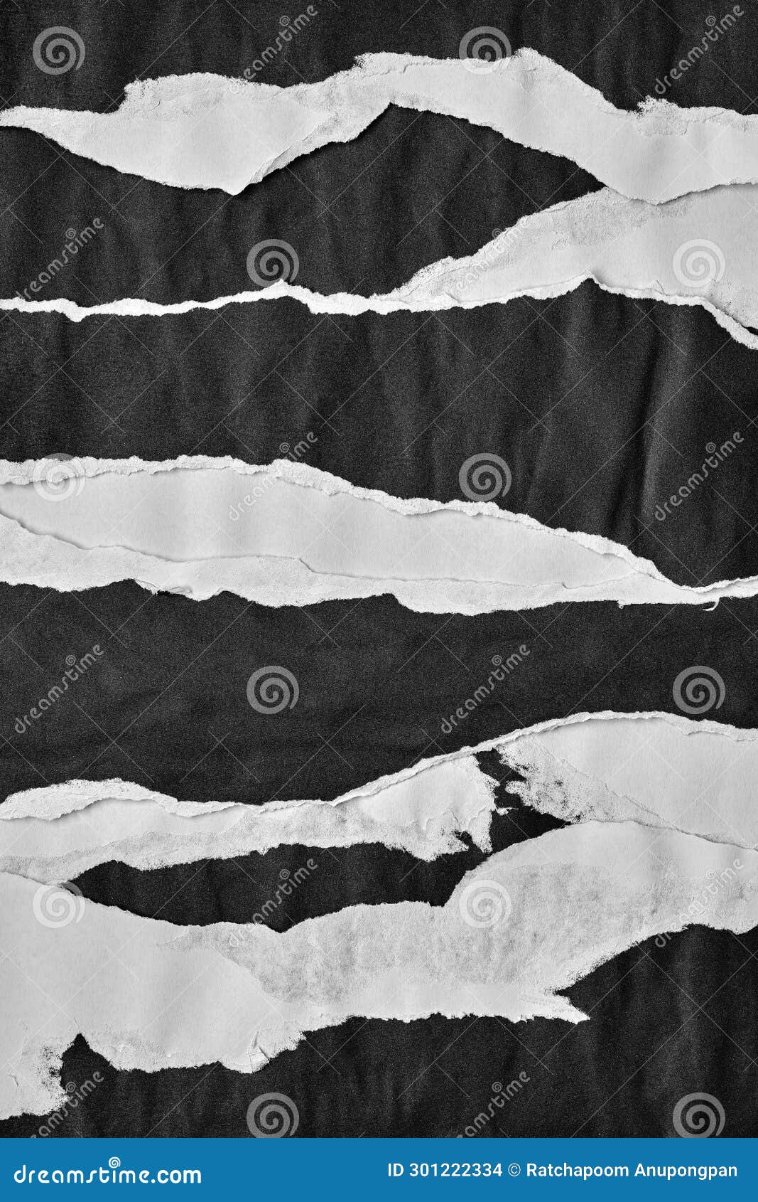 Black and White Torn Paper Collage Style, Ripped Paper Effect, Texture ...