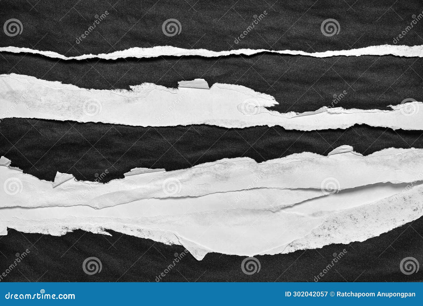 Black and White Torn Paper Collage Style, Ripped Paper Effect, Texture ...